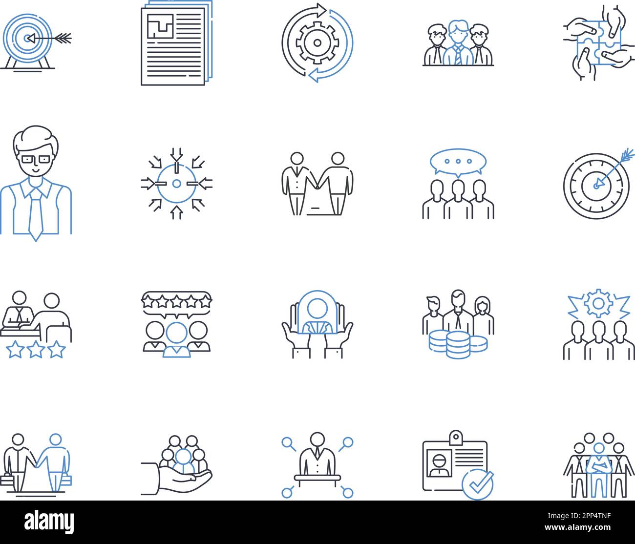 Project management tutorial line icons collection. Planning, Execution ... Project management tutorial line icons collection. Planning, Execution ...