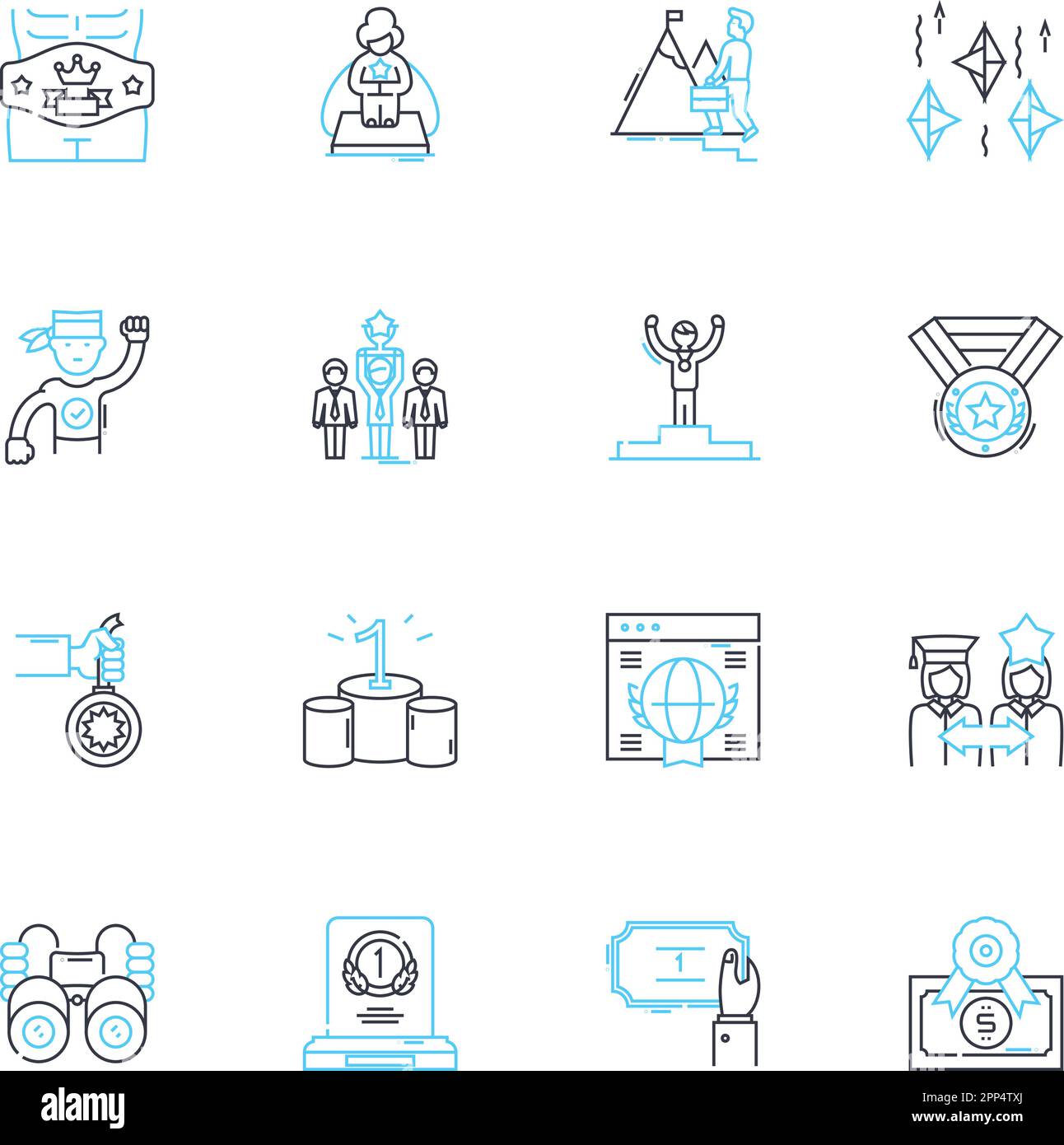 Testing Stage Linear Icons Set Quality Assurance Validation