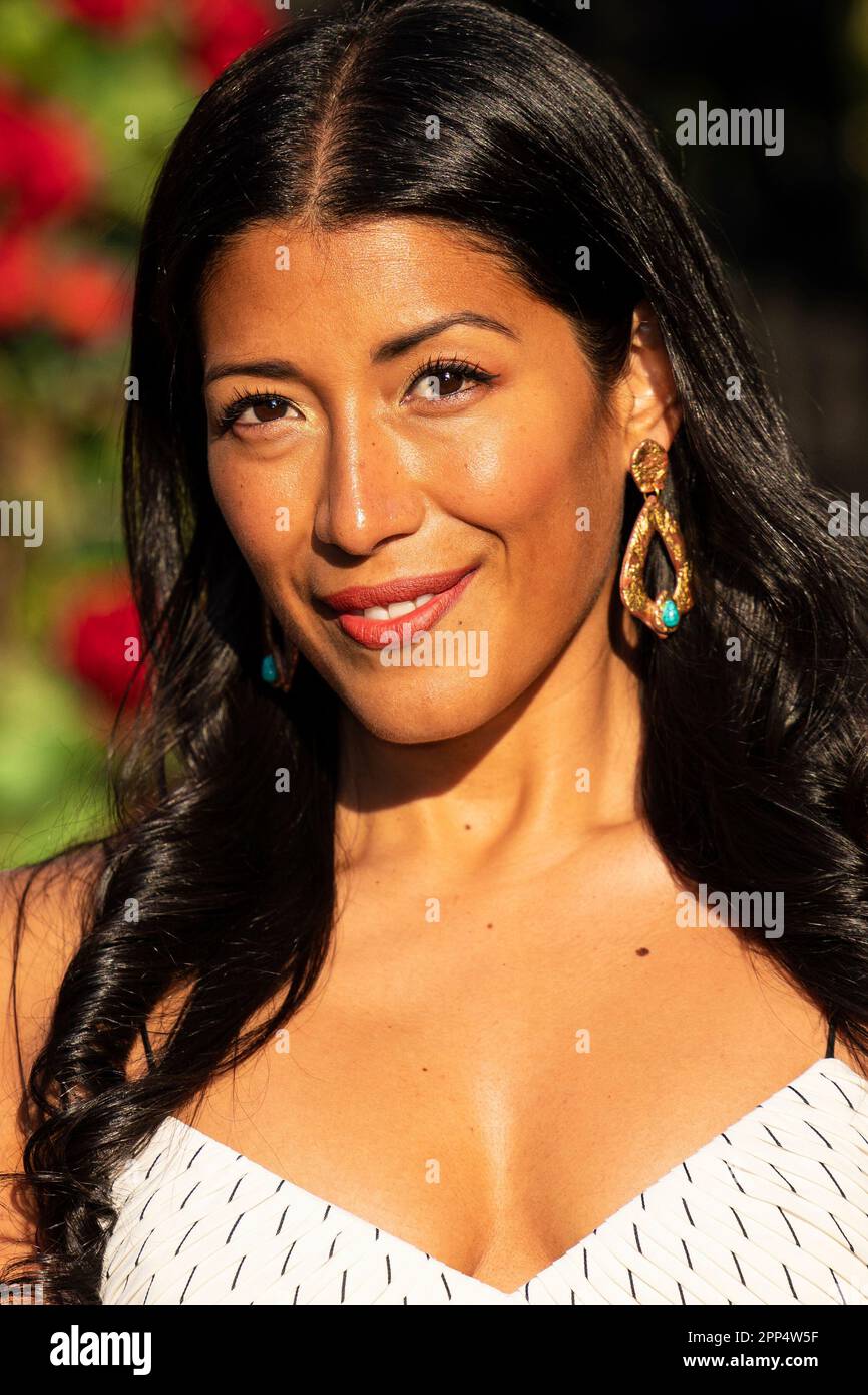 Diana Bermudez poses for photographers upon arrival at the premiere of ...