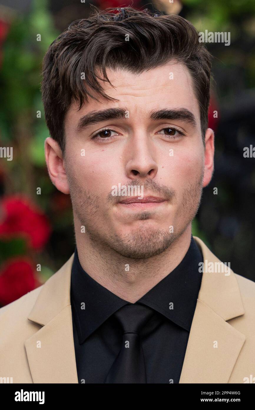 Corey Mylchreest poses for photographers upon arrival at the premiere ...