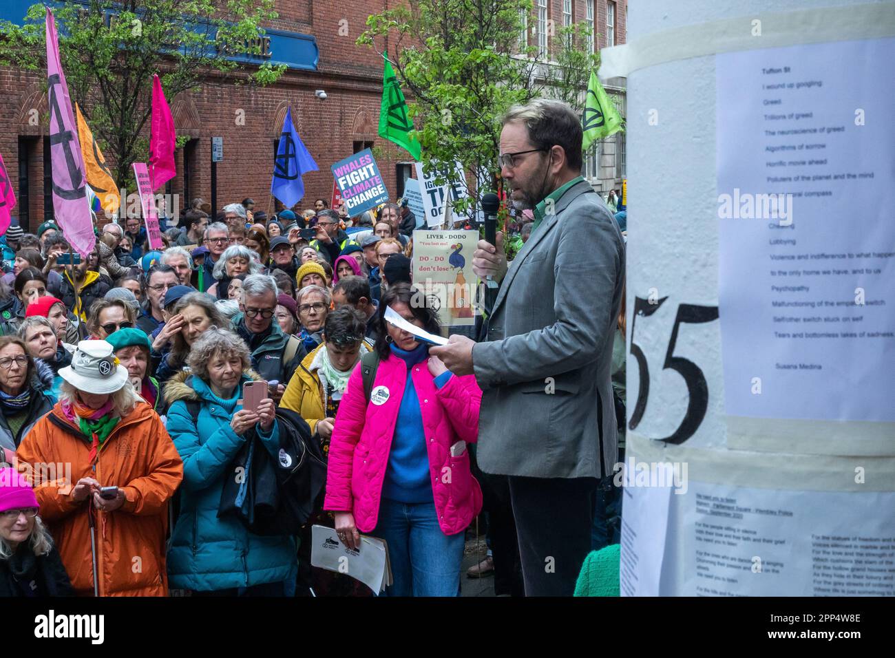 London, UK. 21st April, 2023. Rupert Read, Associate Professor of ...