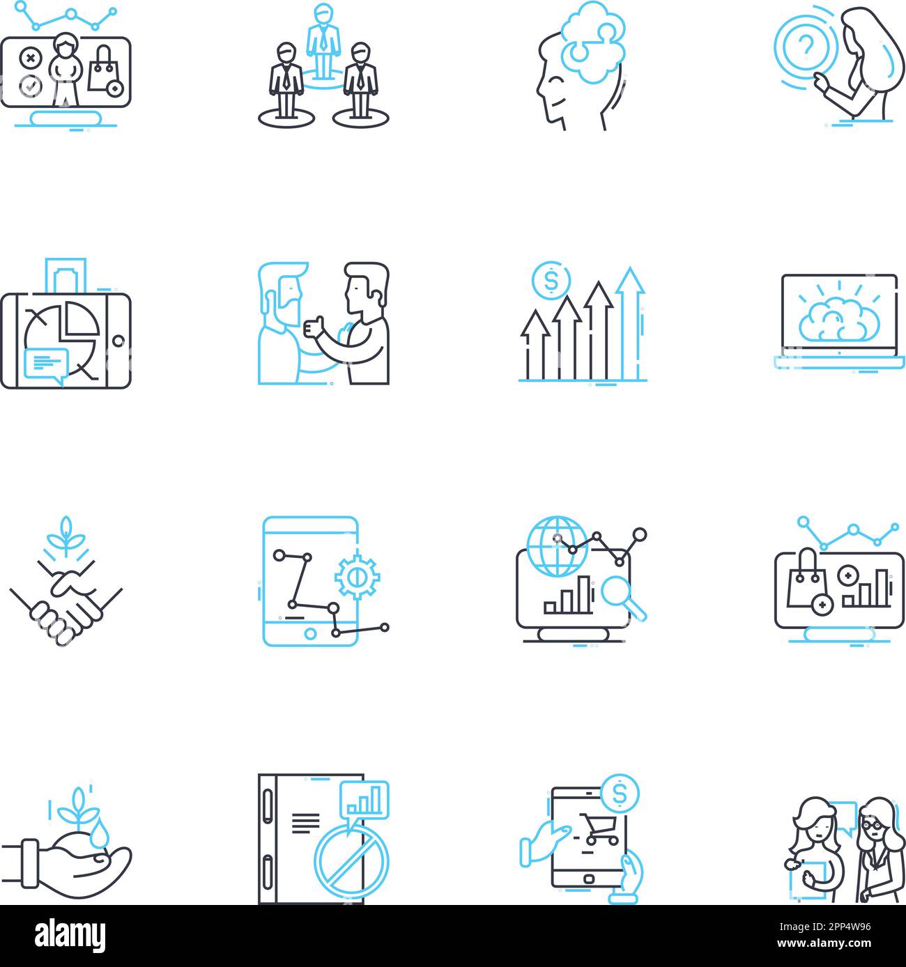 Numbers and visuals linear icons set. Counting, Addition, Subtraction ... Numbers and visuals linear icons set. Counting, Addition, Subtraction ...