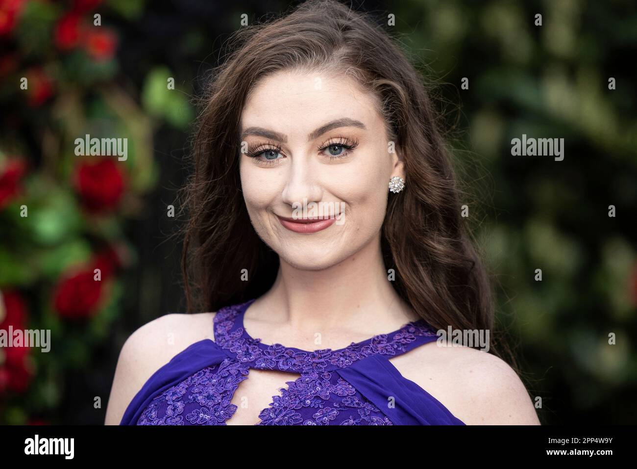 Amber Doig-Thorne poses for photographers upon arrival at the premiere ...