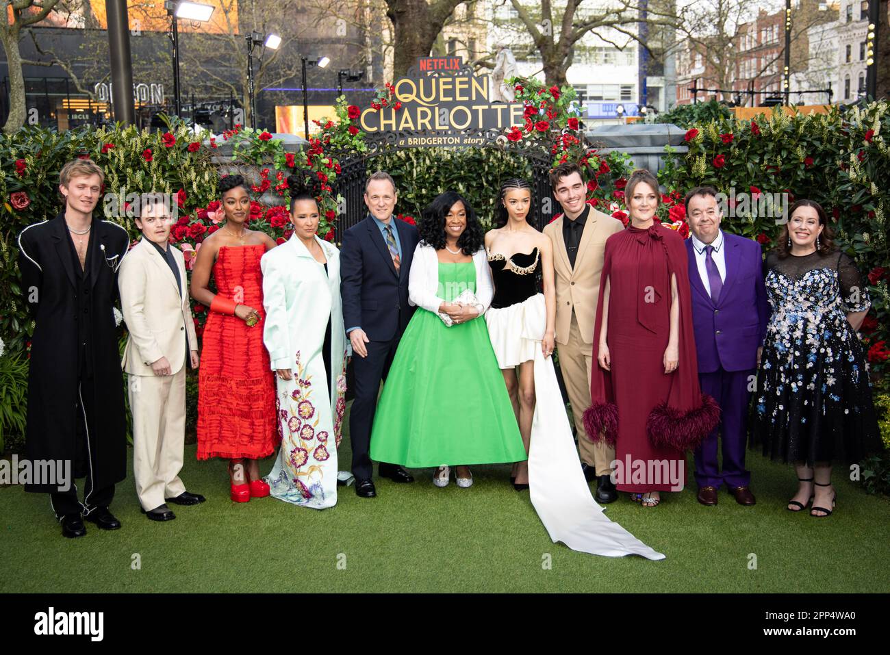 Freddie Dennis, from left, Sam Clemmett, Arsema Thomas, Golda Rosheuvel ...