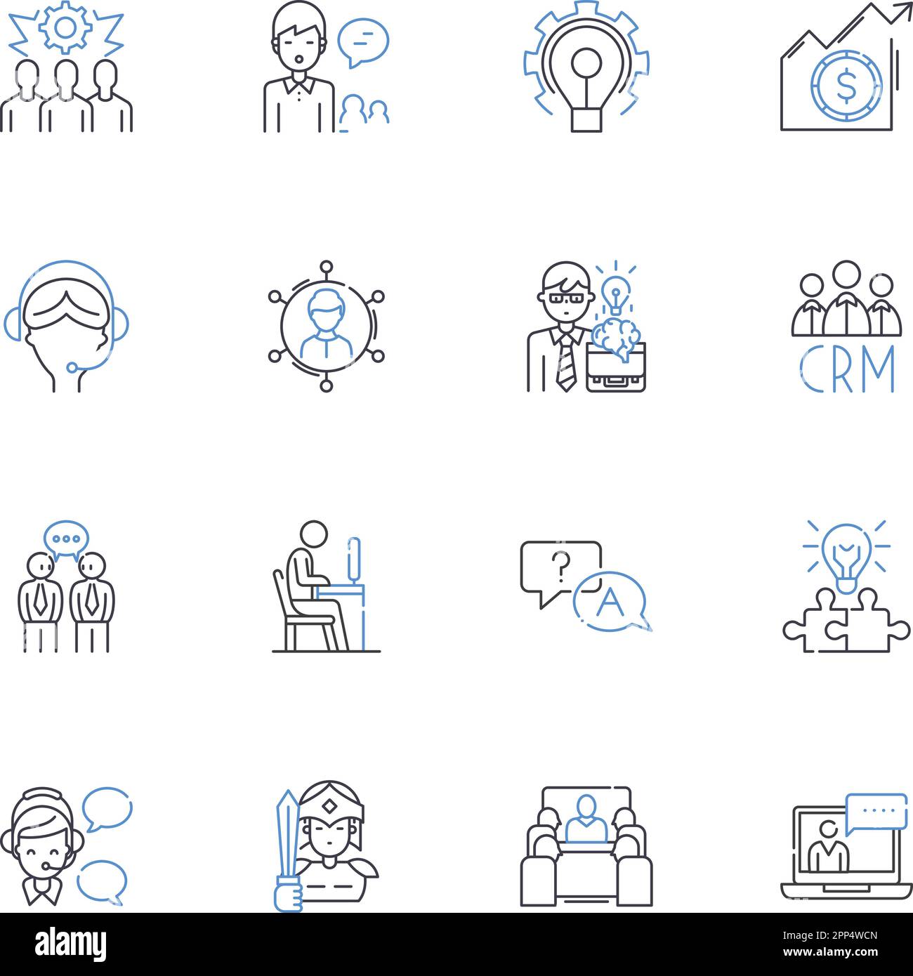 Craftsmen line icons collection. Master, Artisan, Skilled, Craftsman ...