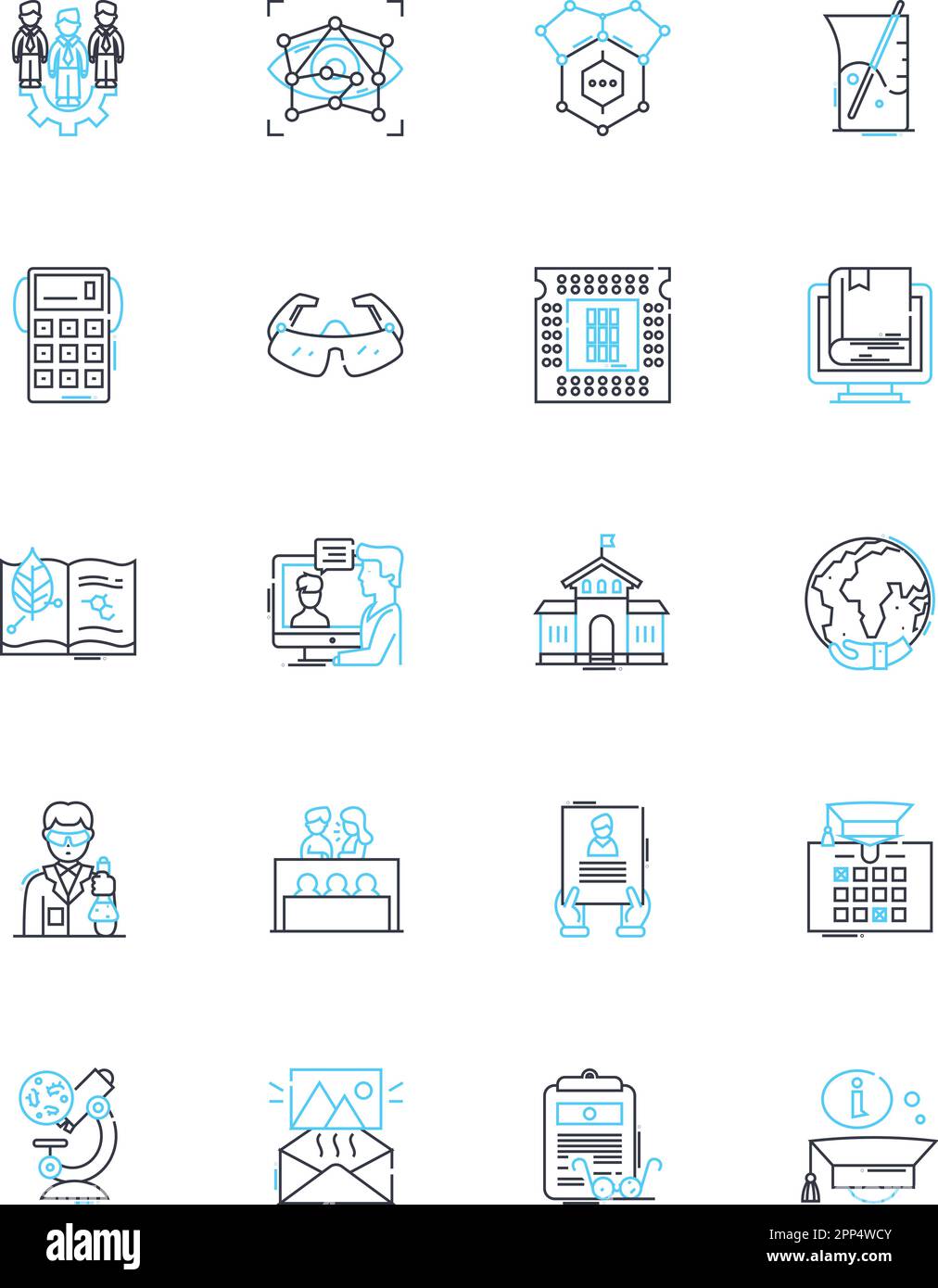 Health consciousness linear icons set. Wellness, Nutrition, Fitness ...