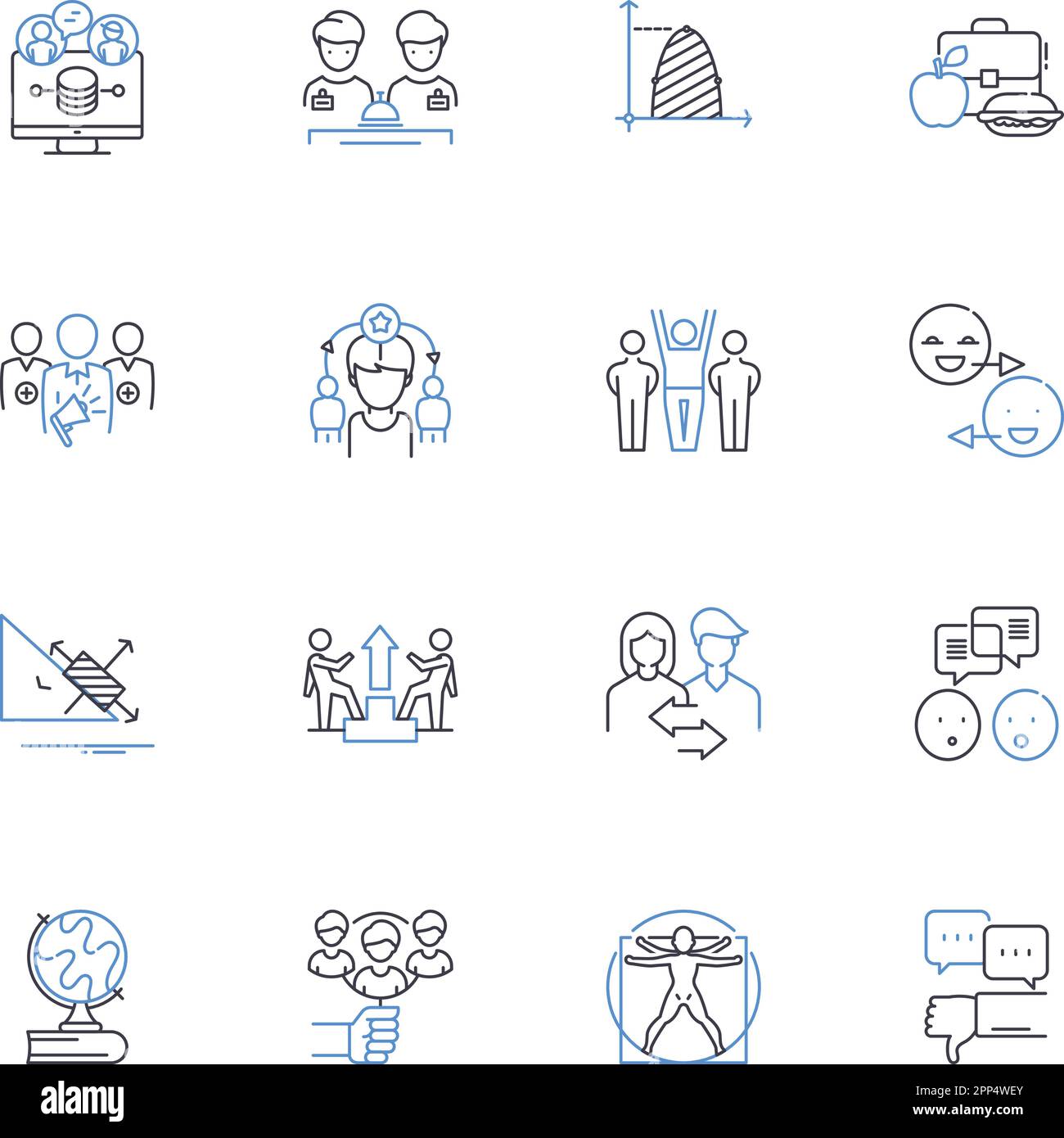 Education and Instruction line icons collection. Learning, Teaching, Curriculum, Pedagogy ...