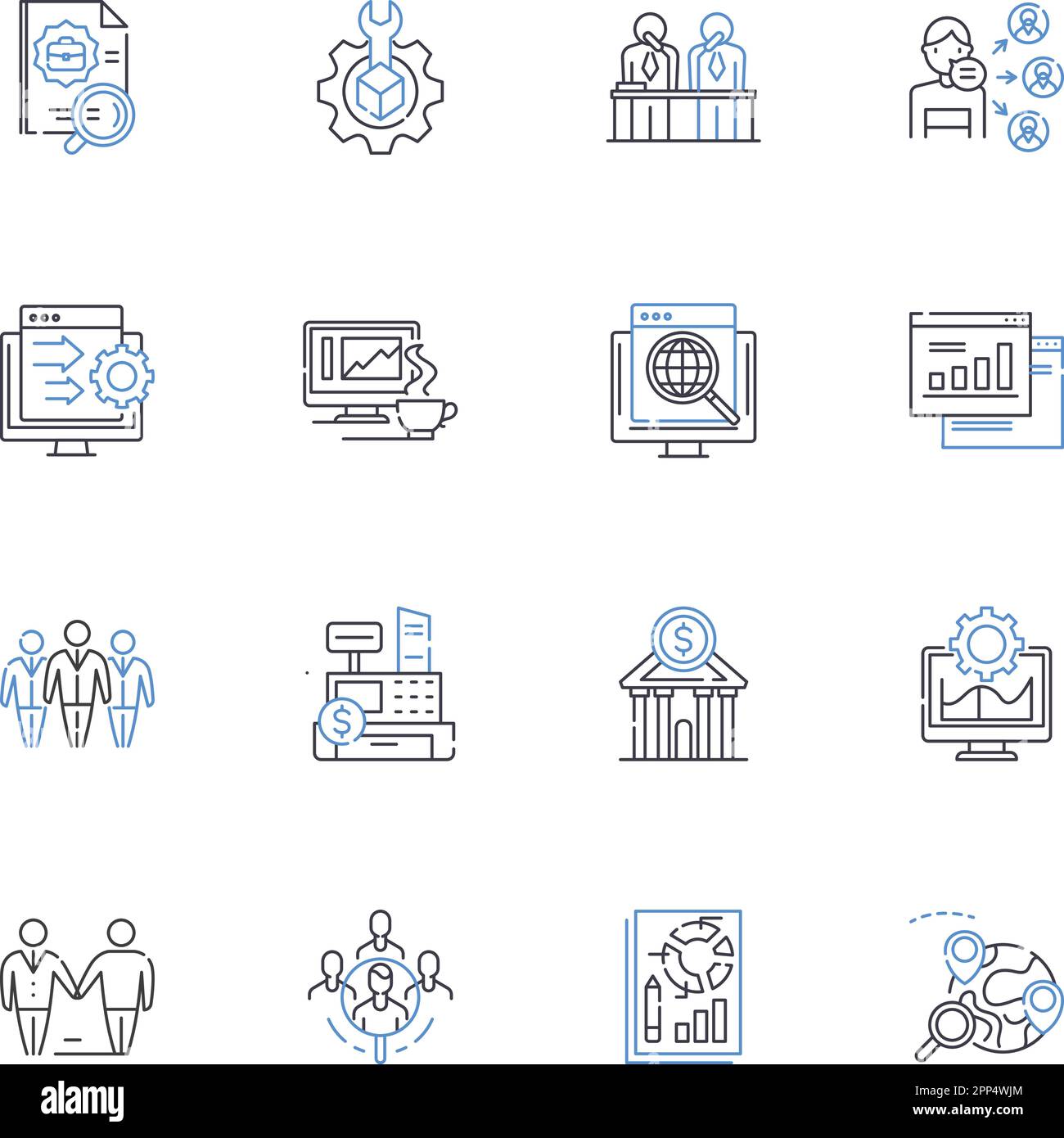 Wealth planning line icons collection. Legacy, Investment, Estate ...