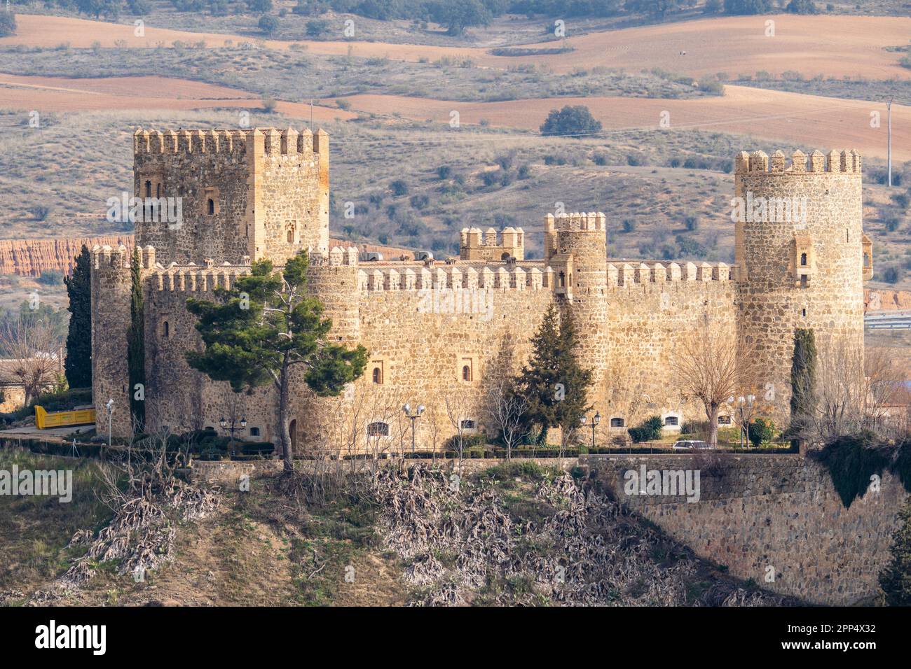 The Castle of San Servando in Toledo. The Castle of San Servando is a ...