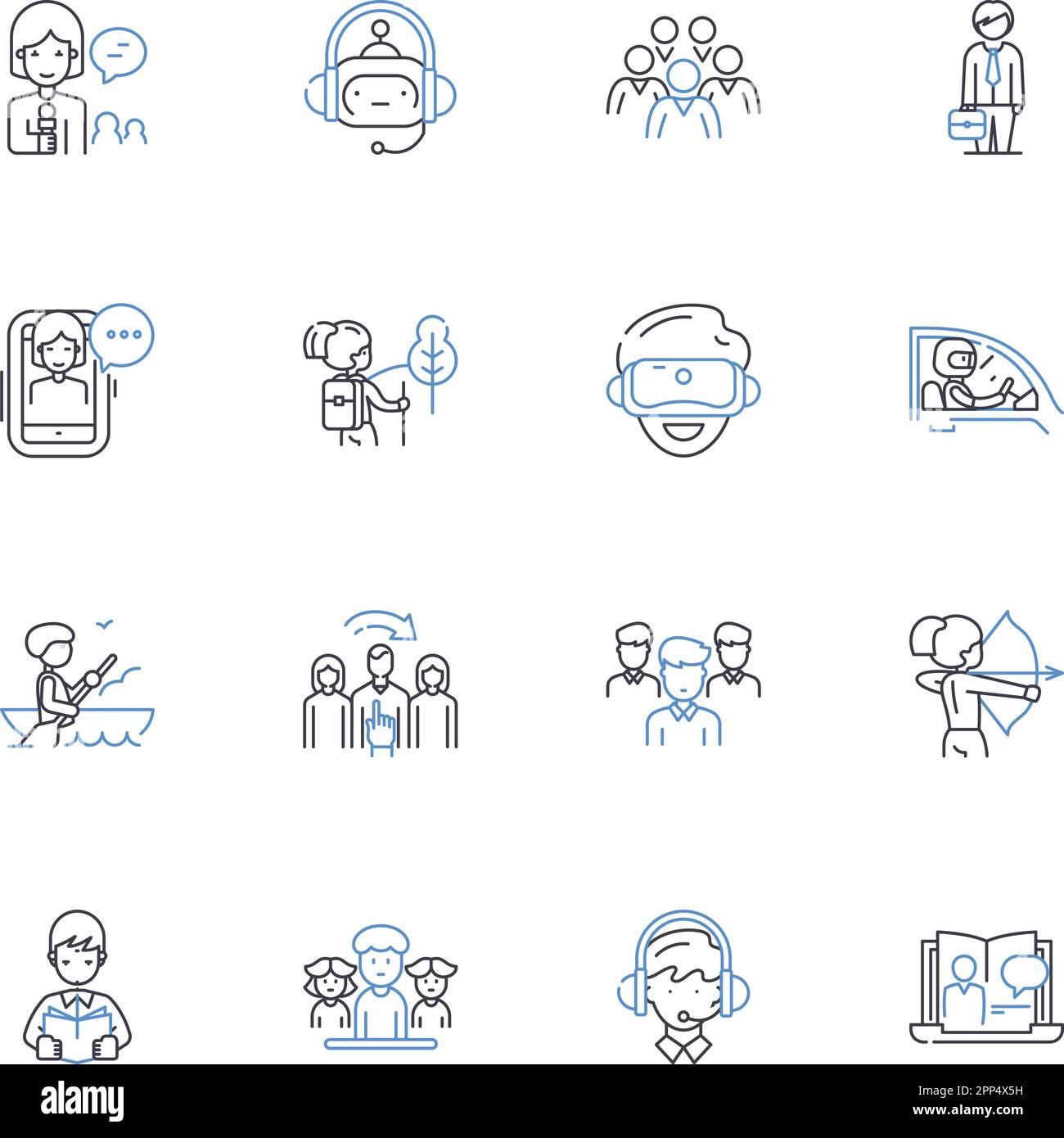 Rising group line icons collection. Ascending , Emerging , Advancing ...
