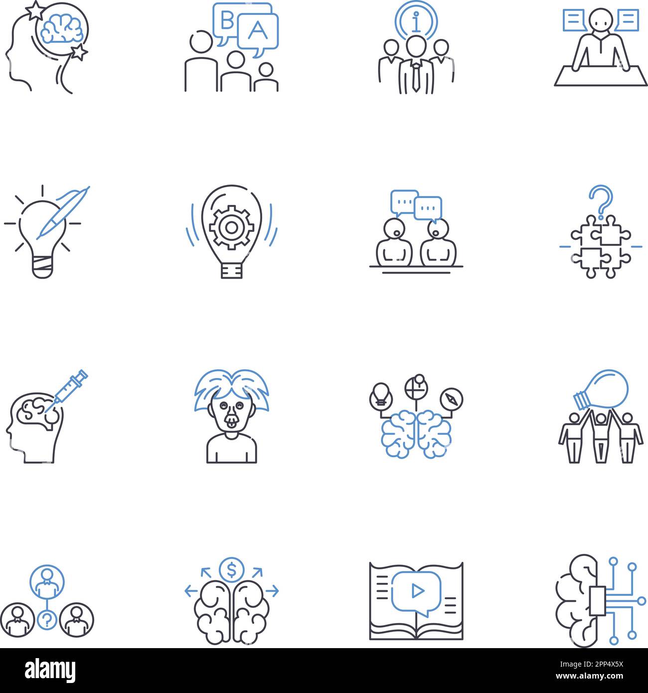 Emotional intelligence line icons collection. Empathy, Self-awareness ... Emotional intelligence line icons collection. Empathy, Self-awareness ...