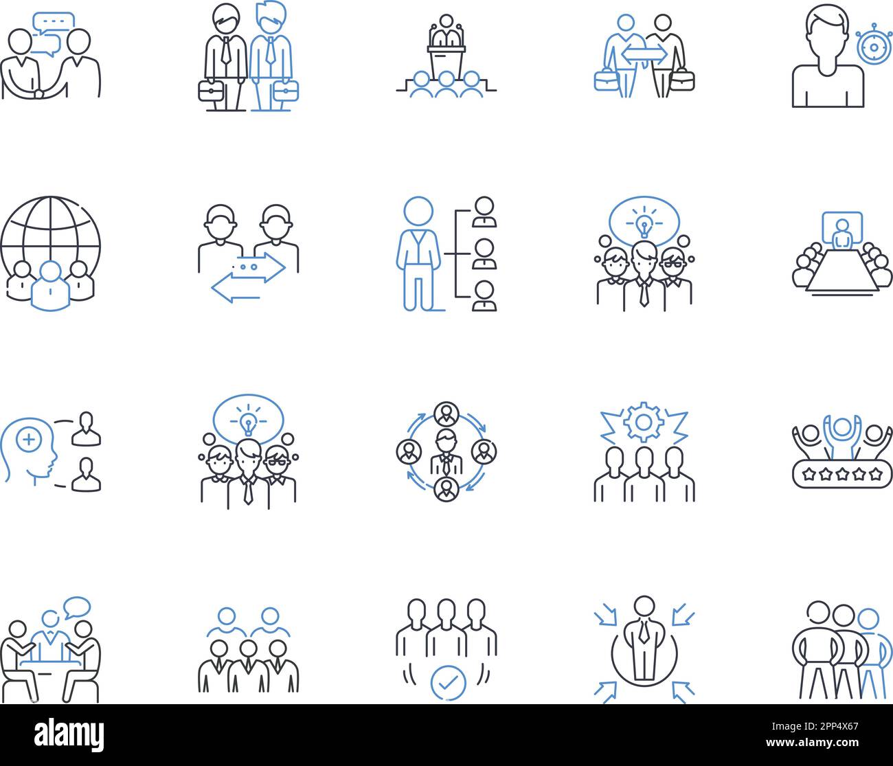 Legal department line icons collection. Litigation, Compliance ...