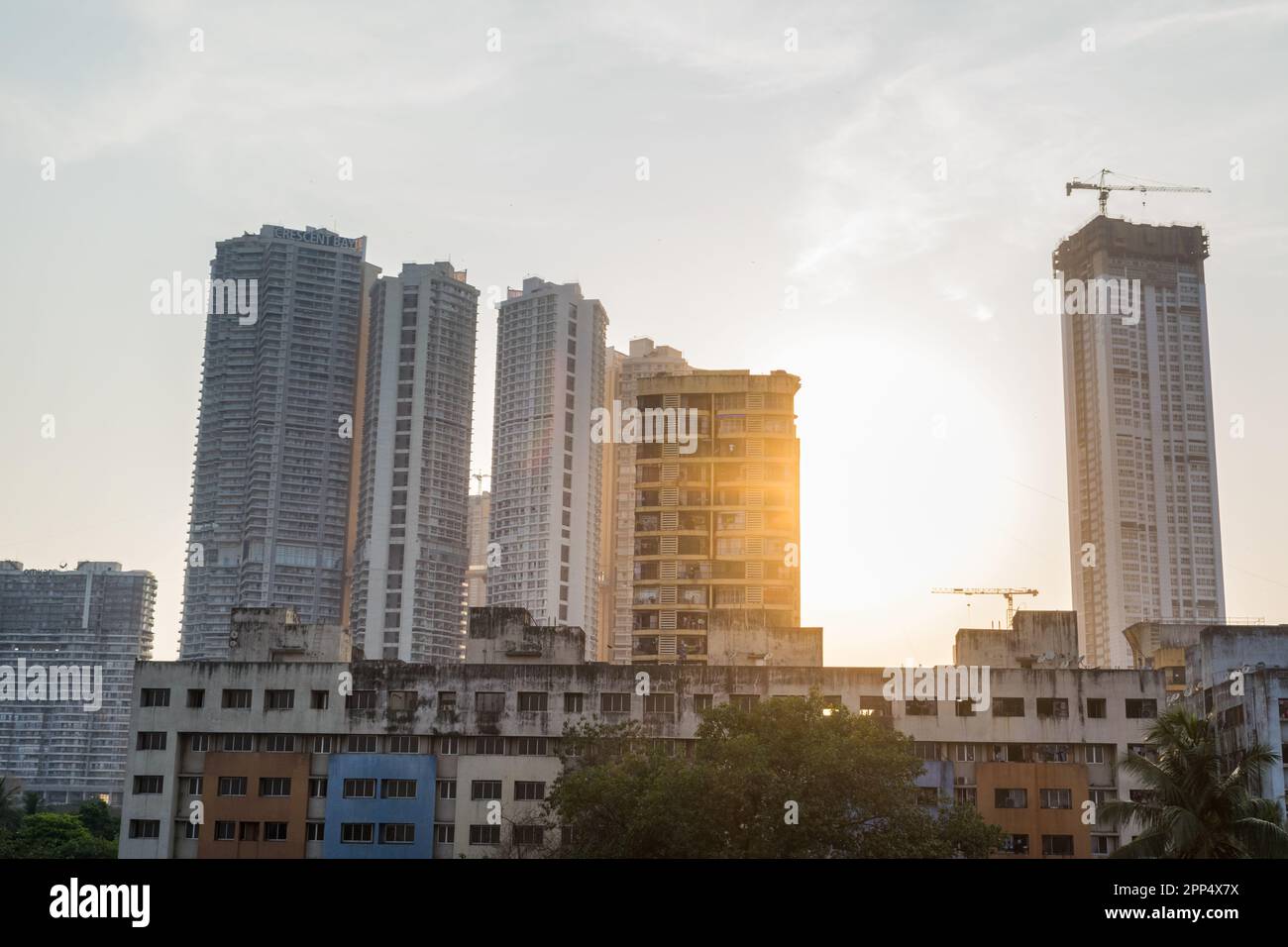 Modern city high rise skyscraper buildings during daytime in Mumbai ...