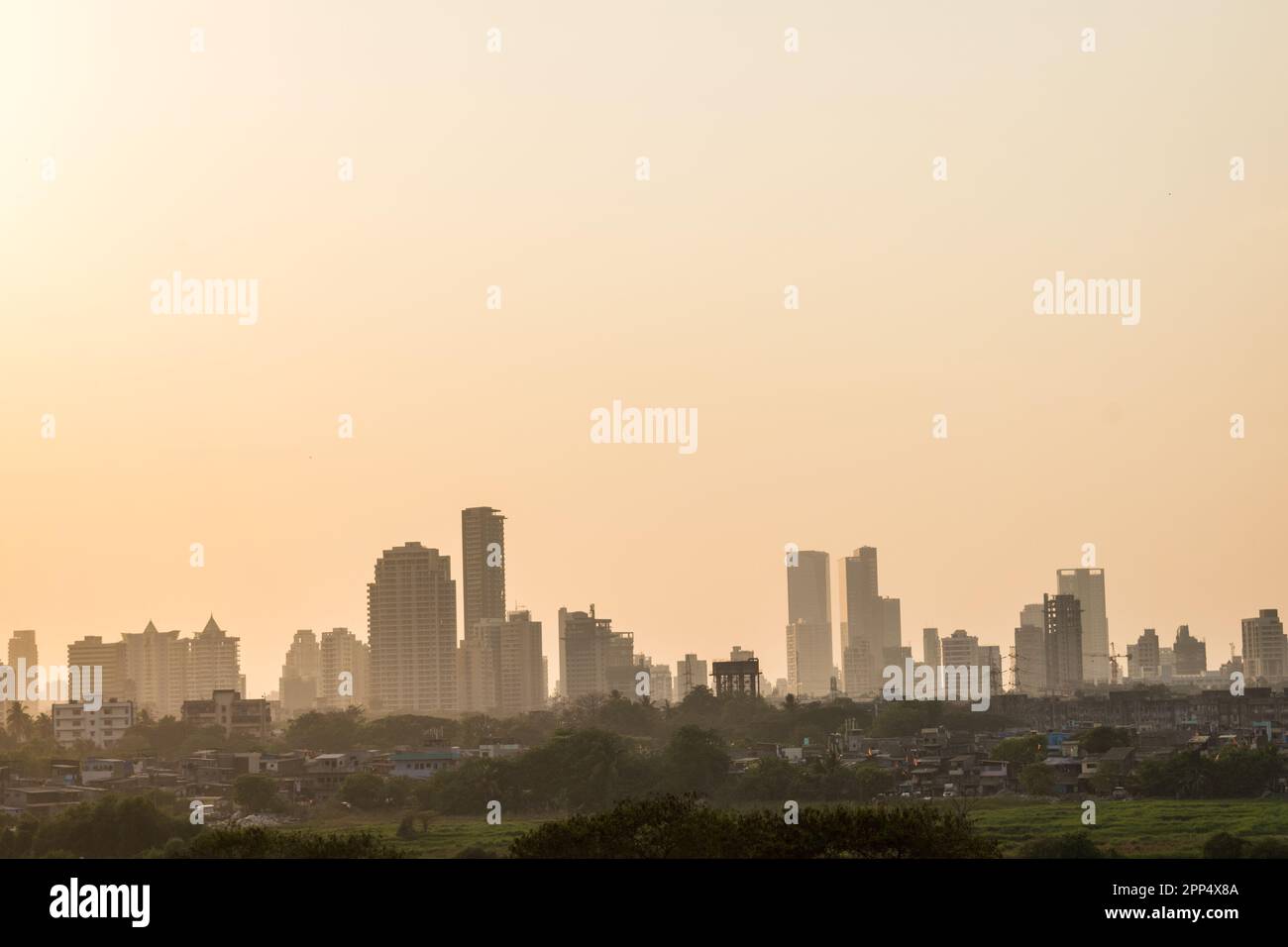 Modern city high rise skyscraper buildings during daytime in Mumbai ...