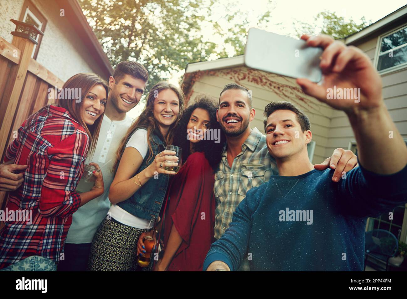 We have a friendship thatll last forever. a group of friends taking a ...