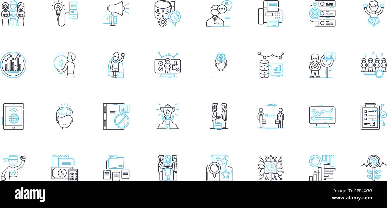 Mtary industry linear icons set. Manufacturing, Production, Assembly ...