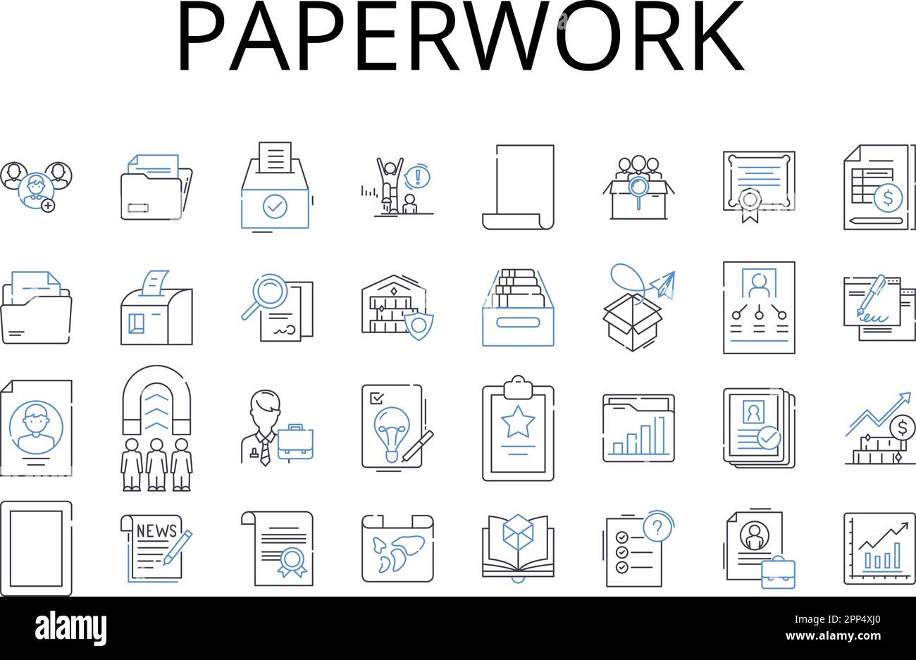 Bureaucratic tasks Stock Vector Images - Alamy