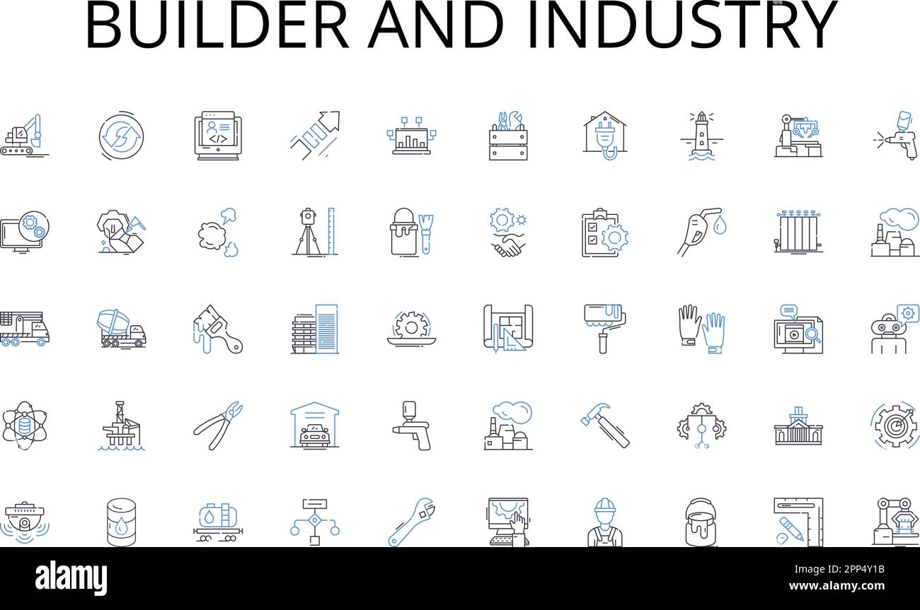 Builder and industry line icons collection. Express, Same-day, Next-day ...
