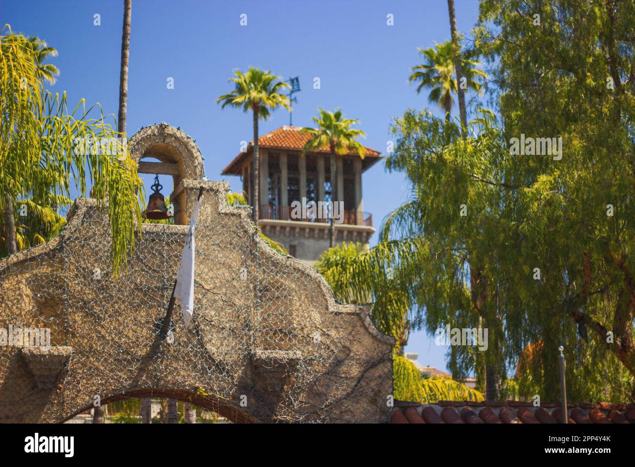 A striking image of the Carillon Tower, a prominent architectural ...