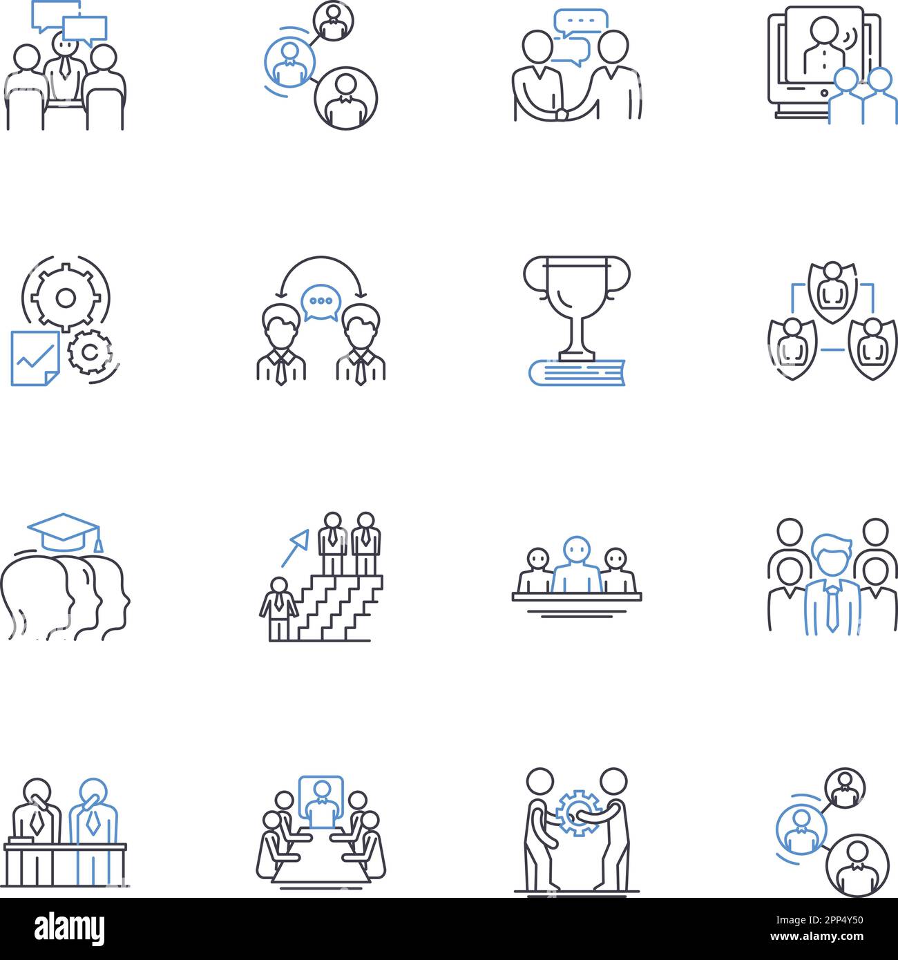 Disciples line icons collection. Faithful, Devoted, Follower, Believer ...