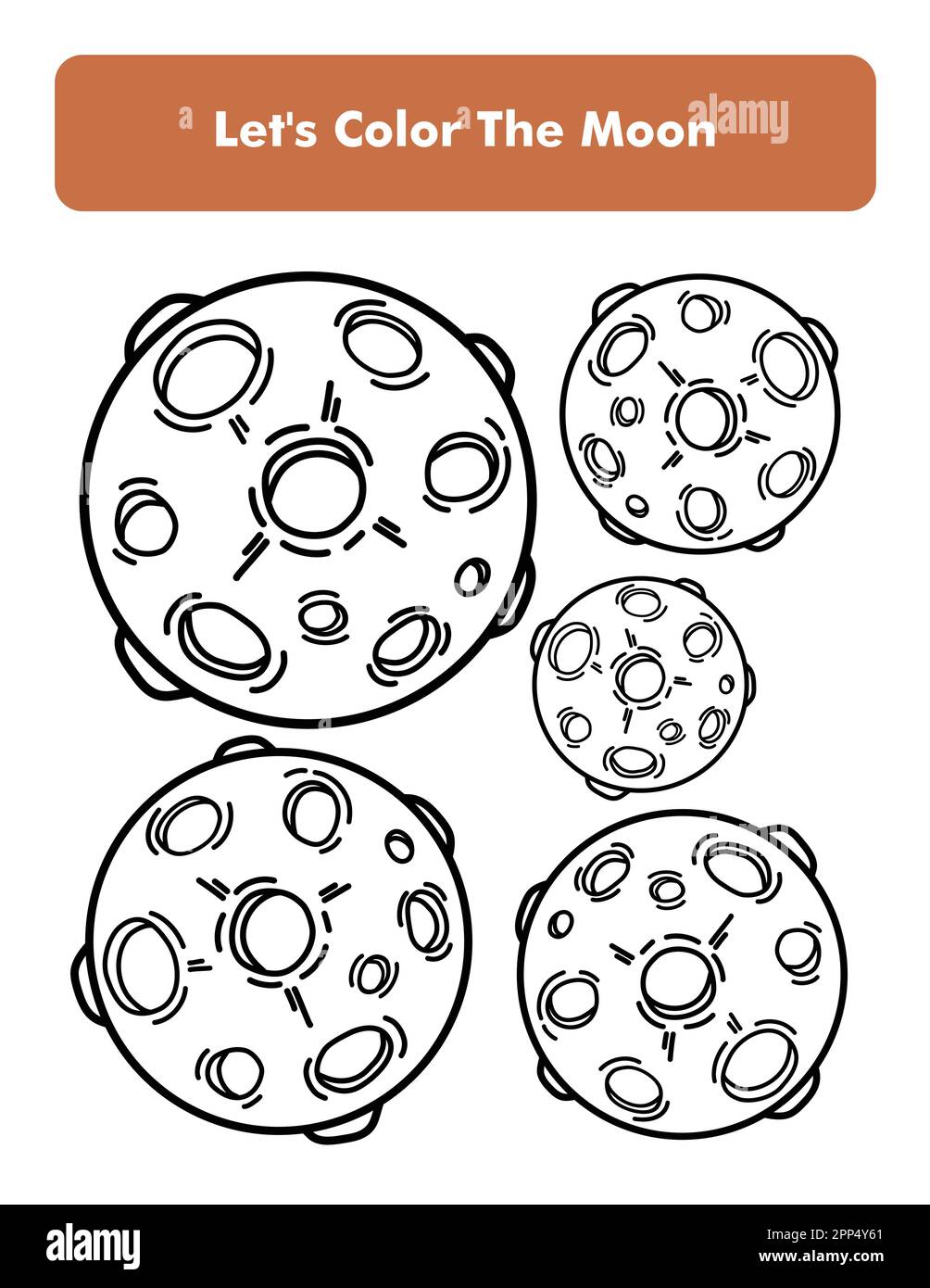 The Moon Coloring Book Page In Letter Page Size Children Coloring ...