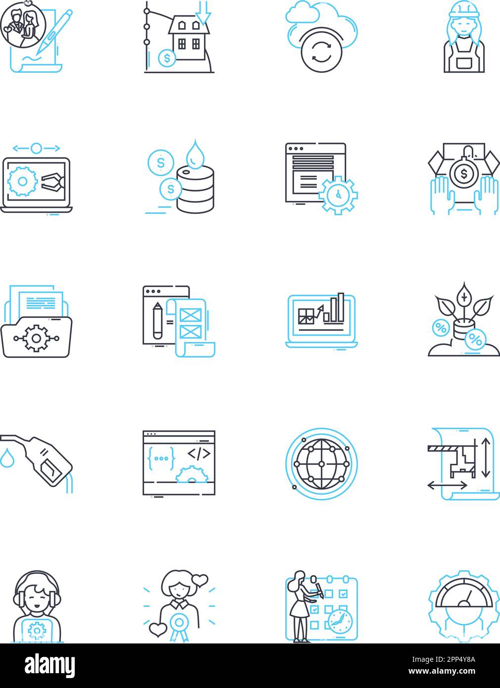 Community progress linear icons set. Growth, Development, Improvement ... Community progress linear icons set. Growth, Development, Improvement ...