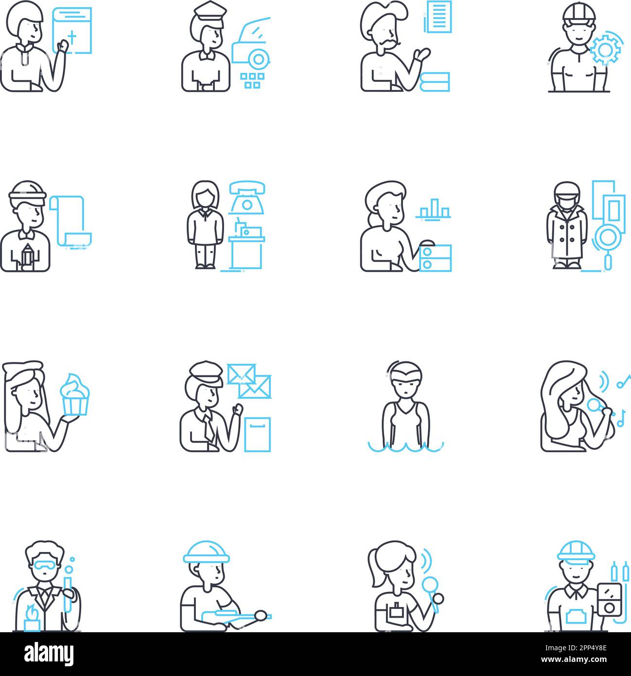 Marketing techniques linear icons set. Branding, Customer, Outreach ...