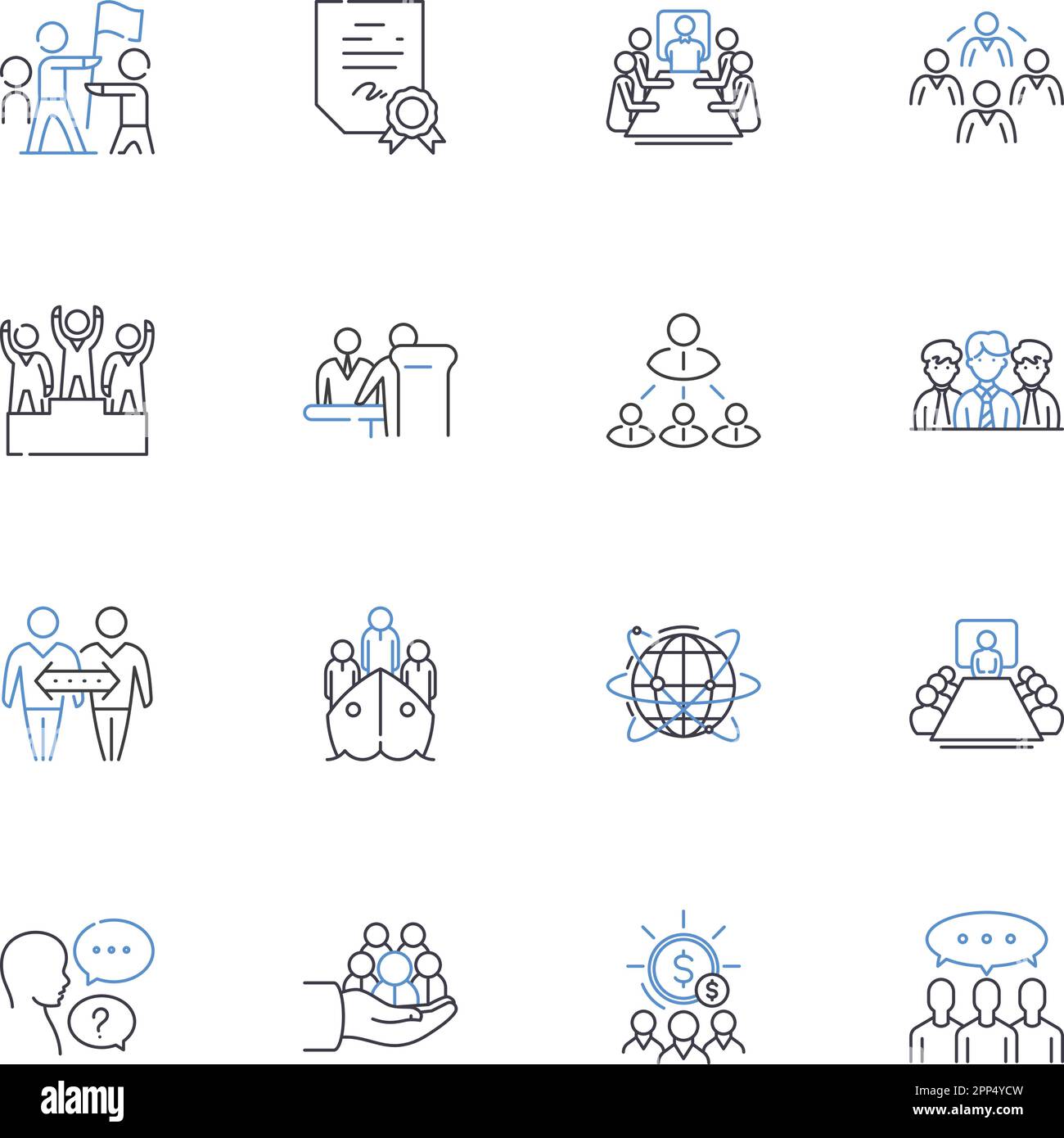 Nerking line icons collection. Nerking, Connections, Collaboration, Professionalism, Engagement ...