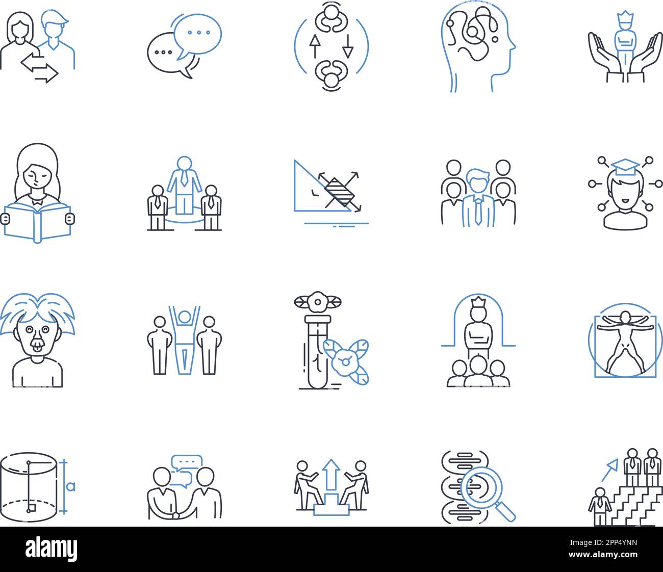 Demonstrating knowledge line icons collection. Expertise, Know-how ...