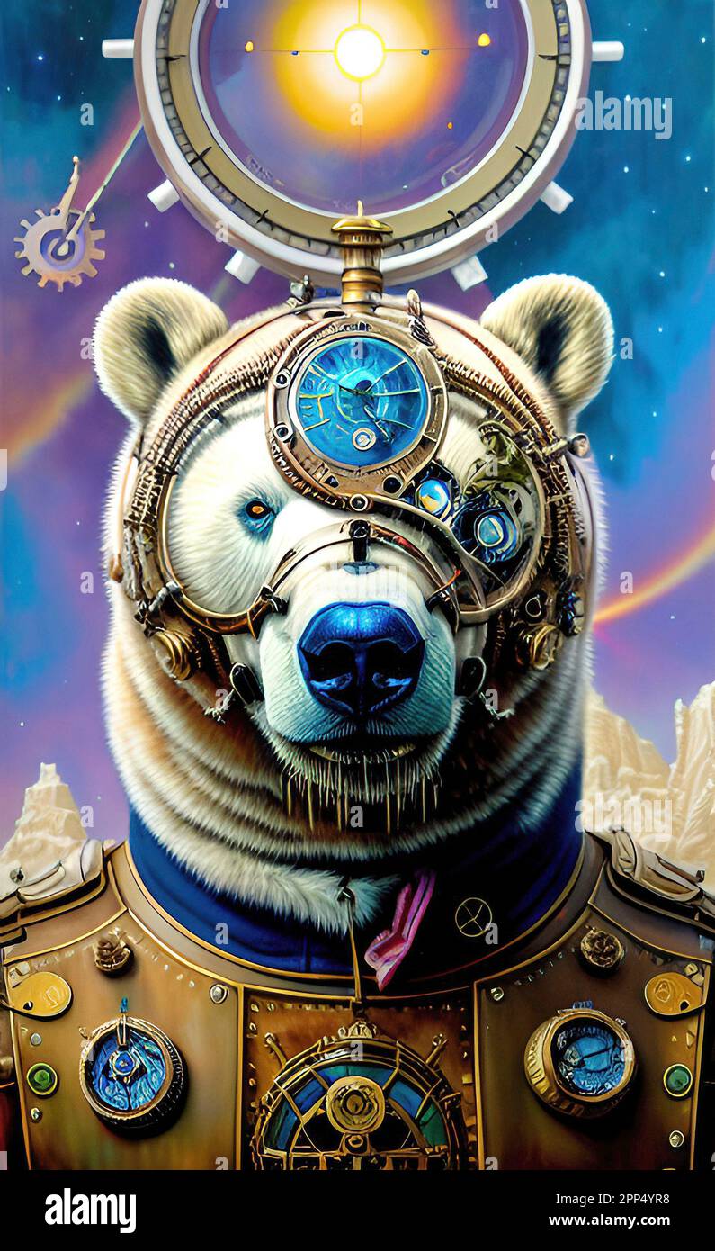 Steampunk polar bear hi-res stock photography and images - Alamy