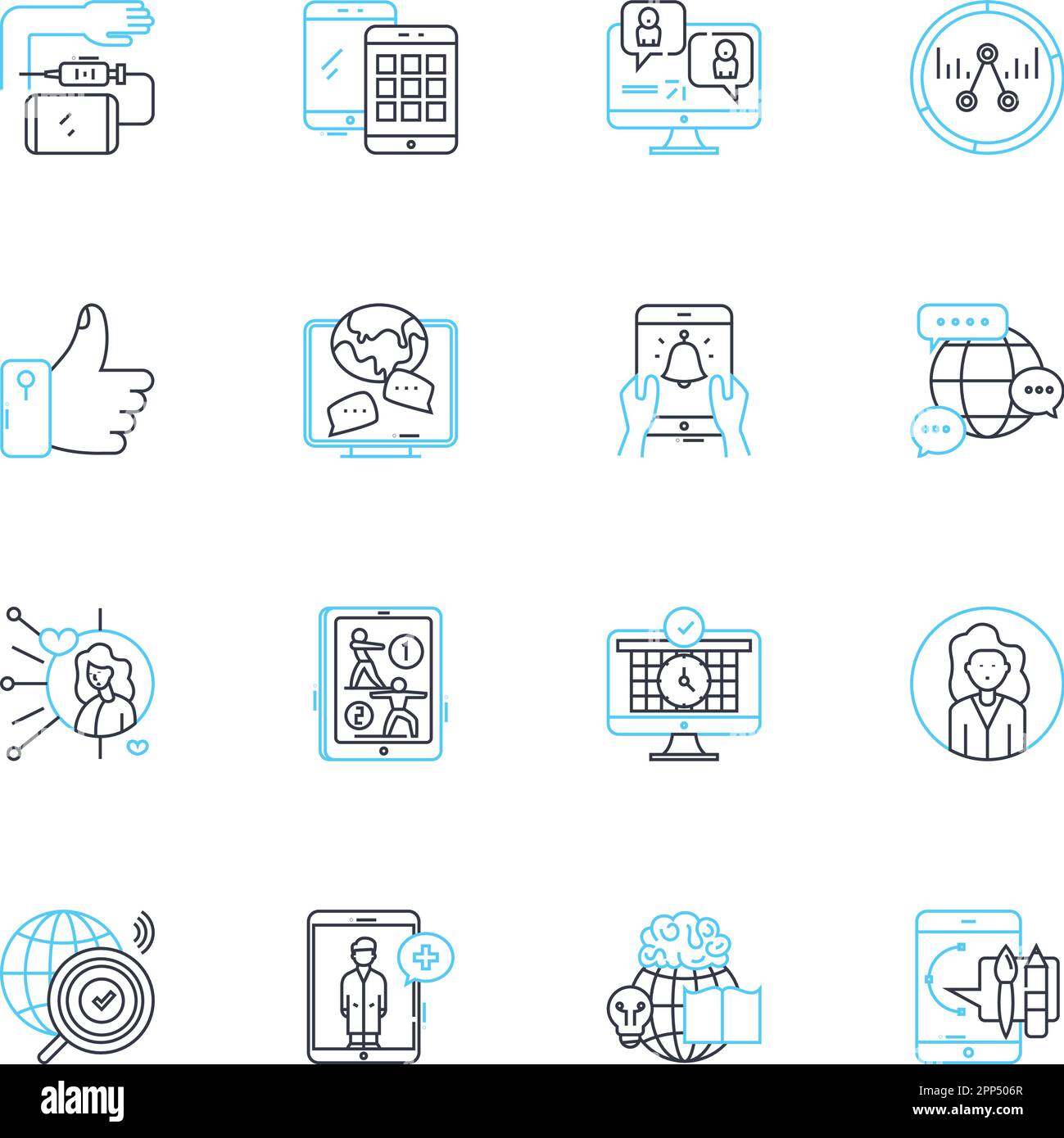 User experience linear icons set. Intuitive, User-friendly, Responsive ...
