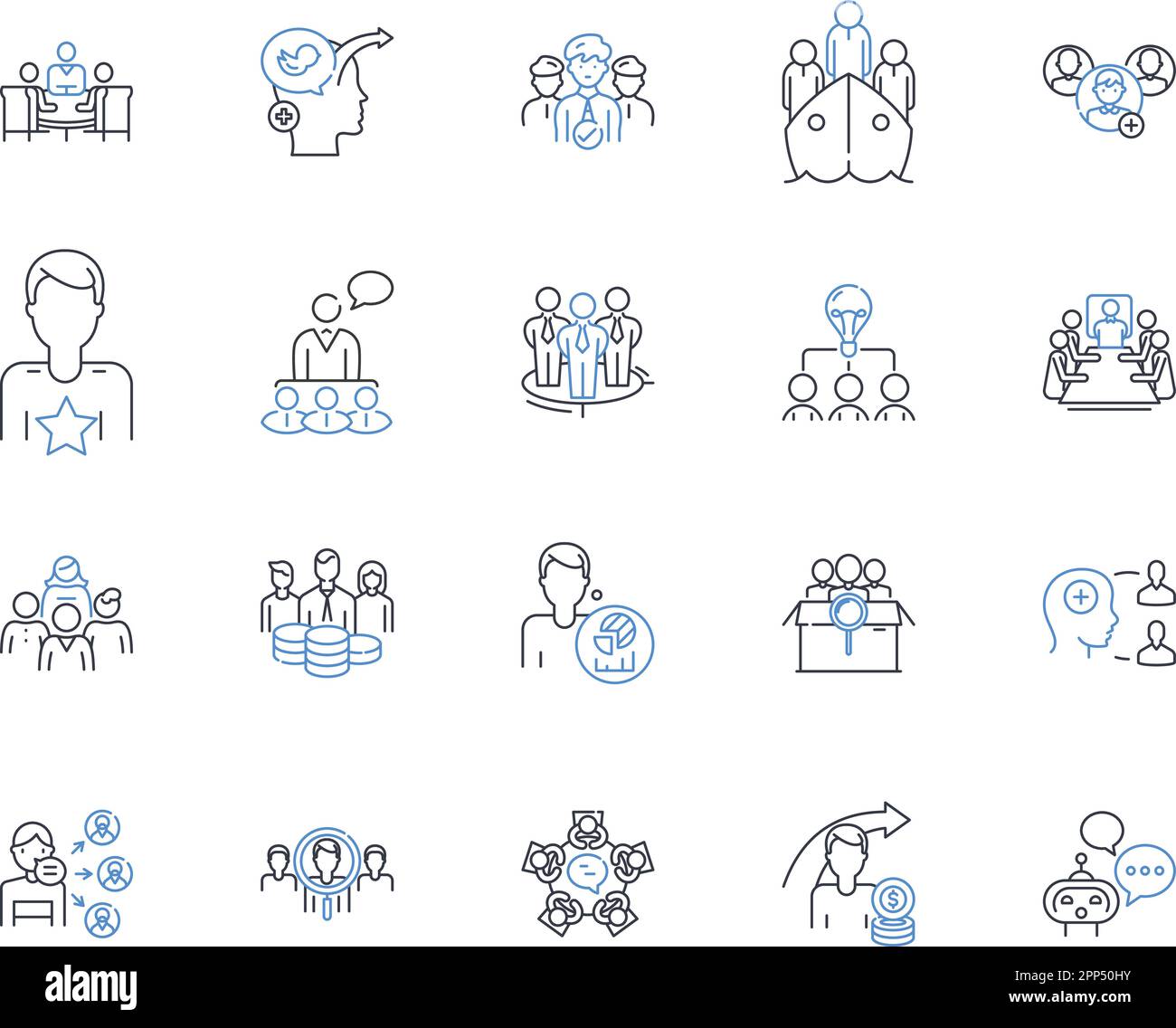 Regulating Unit Line Icons Collection Control Management Regulation Adjustment Supervision