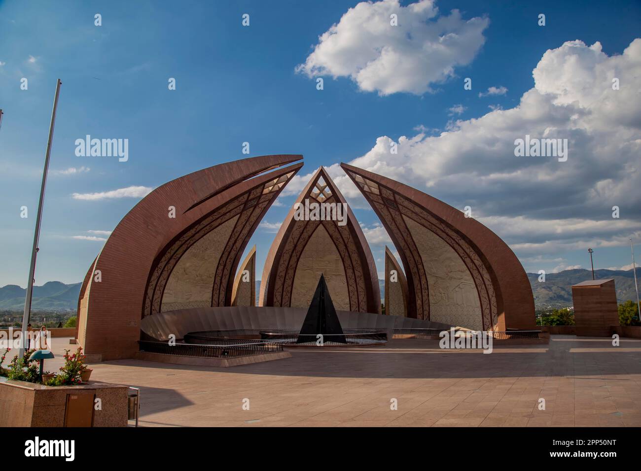 Stunning cloudy View of Pakistan Monument at the heart of Islamabad ...