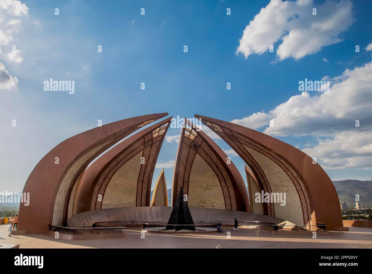 Stunning cloudy View of Pakistan Monument at the heart of Islamabad ...
