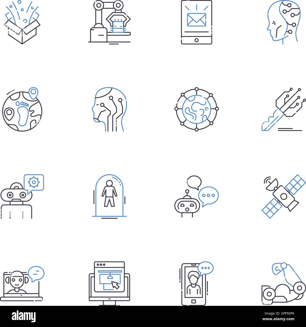 Revolutionary science line icons collection. Disruptive, Unconventional ...