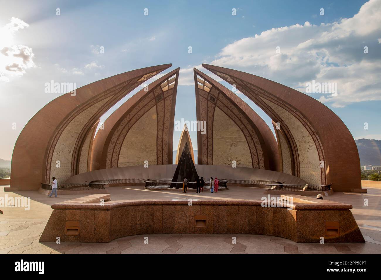 Stunning cloudy View of Pakistan Monument at the heart of Islamabad ...