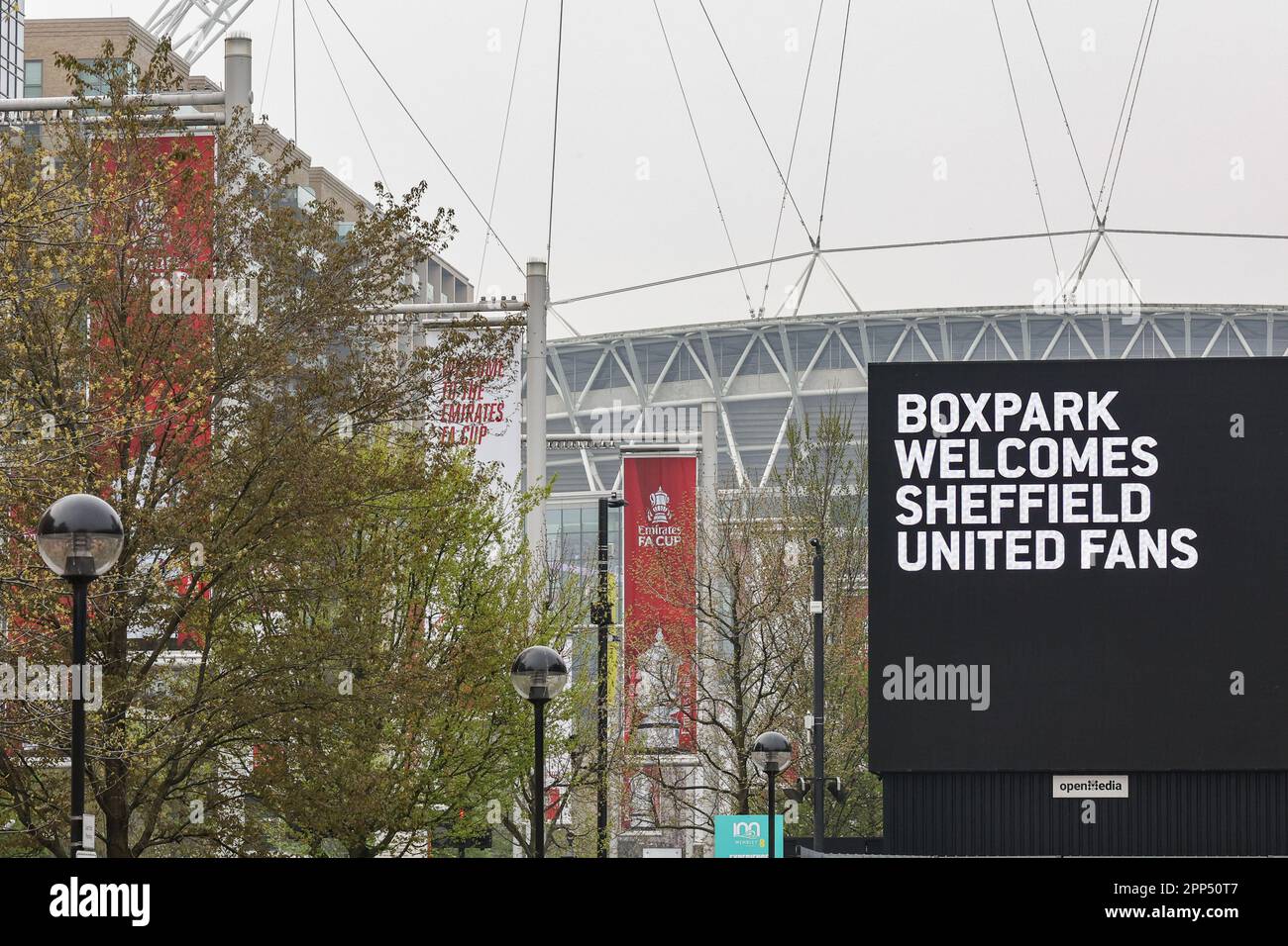 View ahead fa cup semi final match wembley stadium hi-res stock ...
