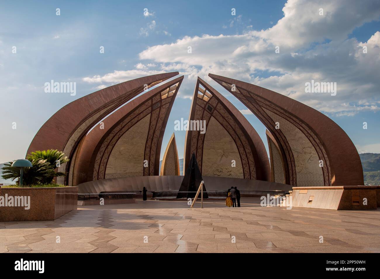 Stunning cloudy View of Pakistan Monument at the heart of Islamabad ...