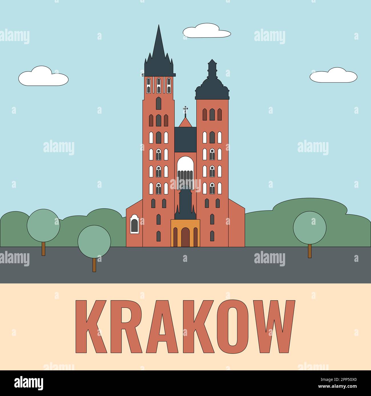 Traveling to krakow Stock Vector Images - Alamy