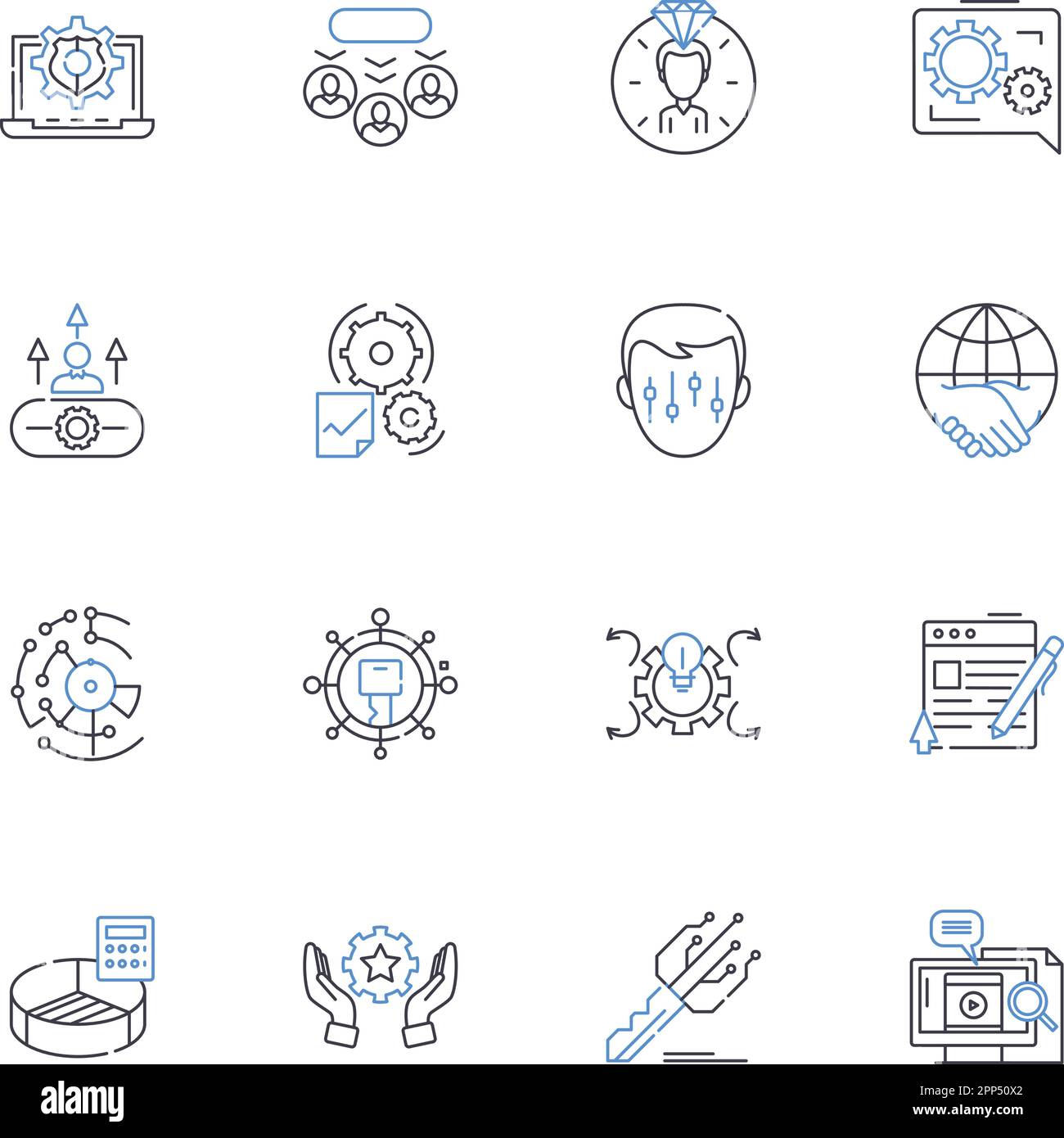 Interchange line icons collection. Transfer, Exchange, Conversion, Swap, Adjustment, Bridging ...