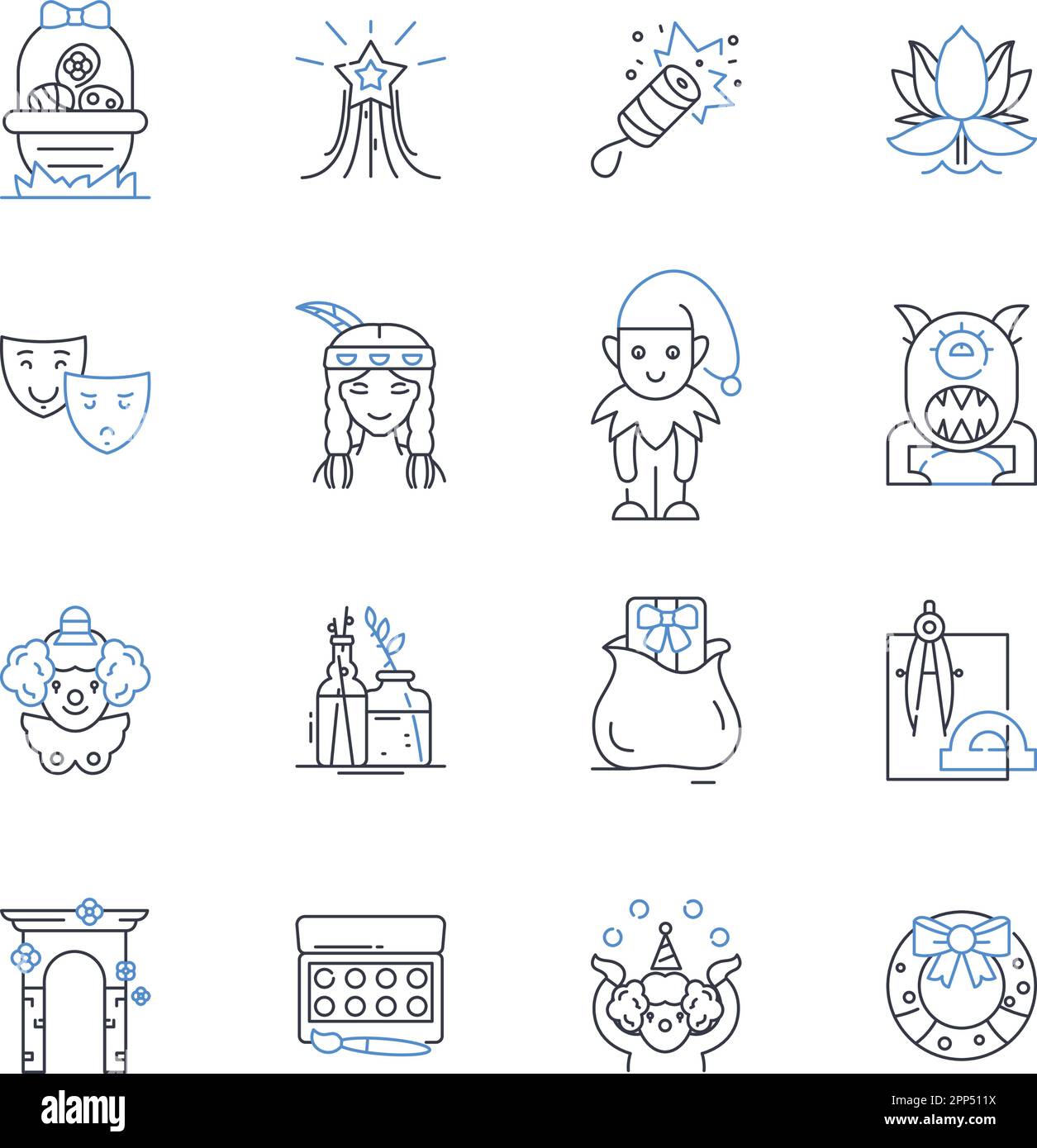 Ambitious projects line icons collection. Visionary, Innovation ...