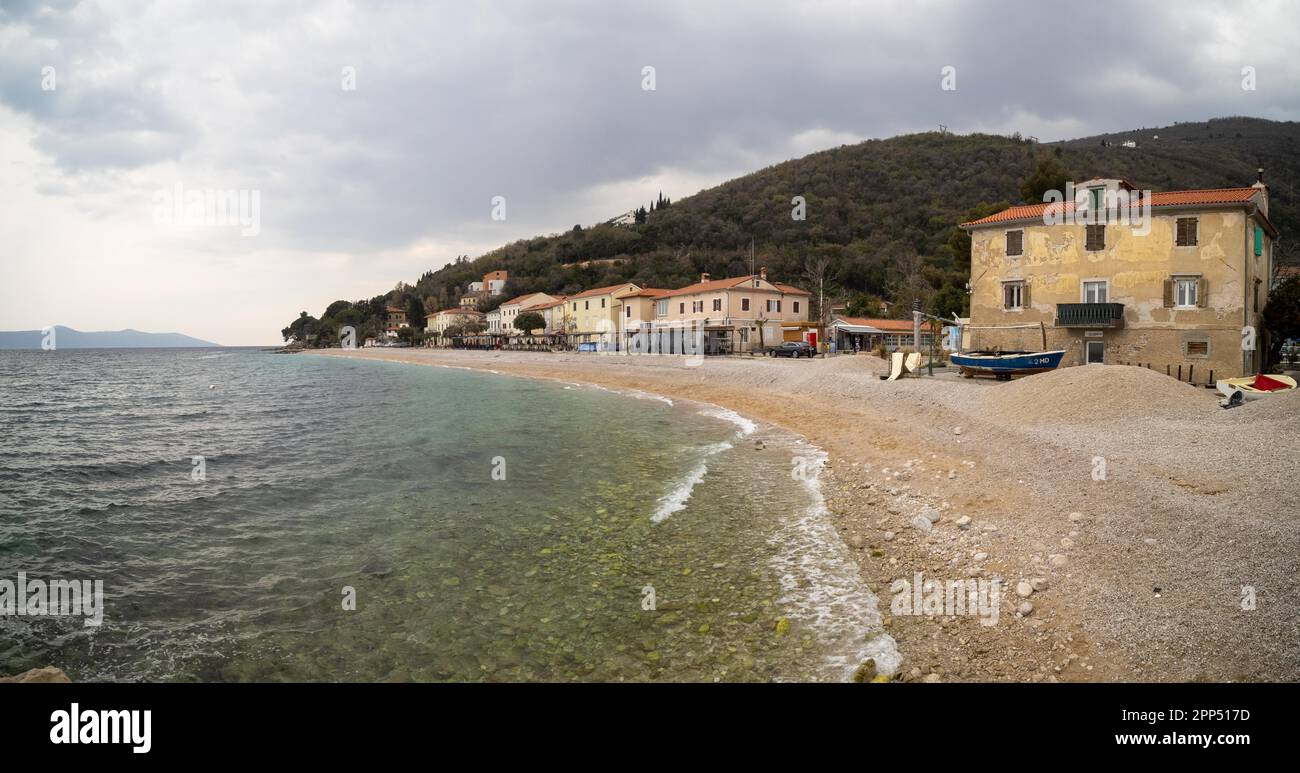 Moscenicka Draga Beach, Kvarner Gulf Bay, Eastern Istria, Croatia Stock ...