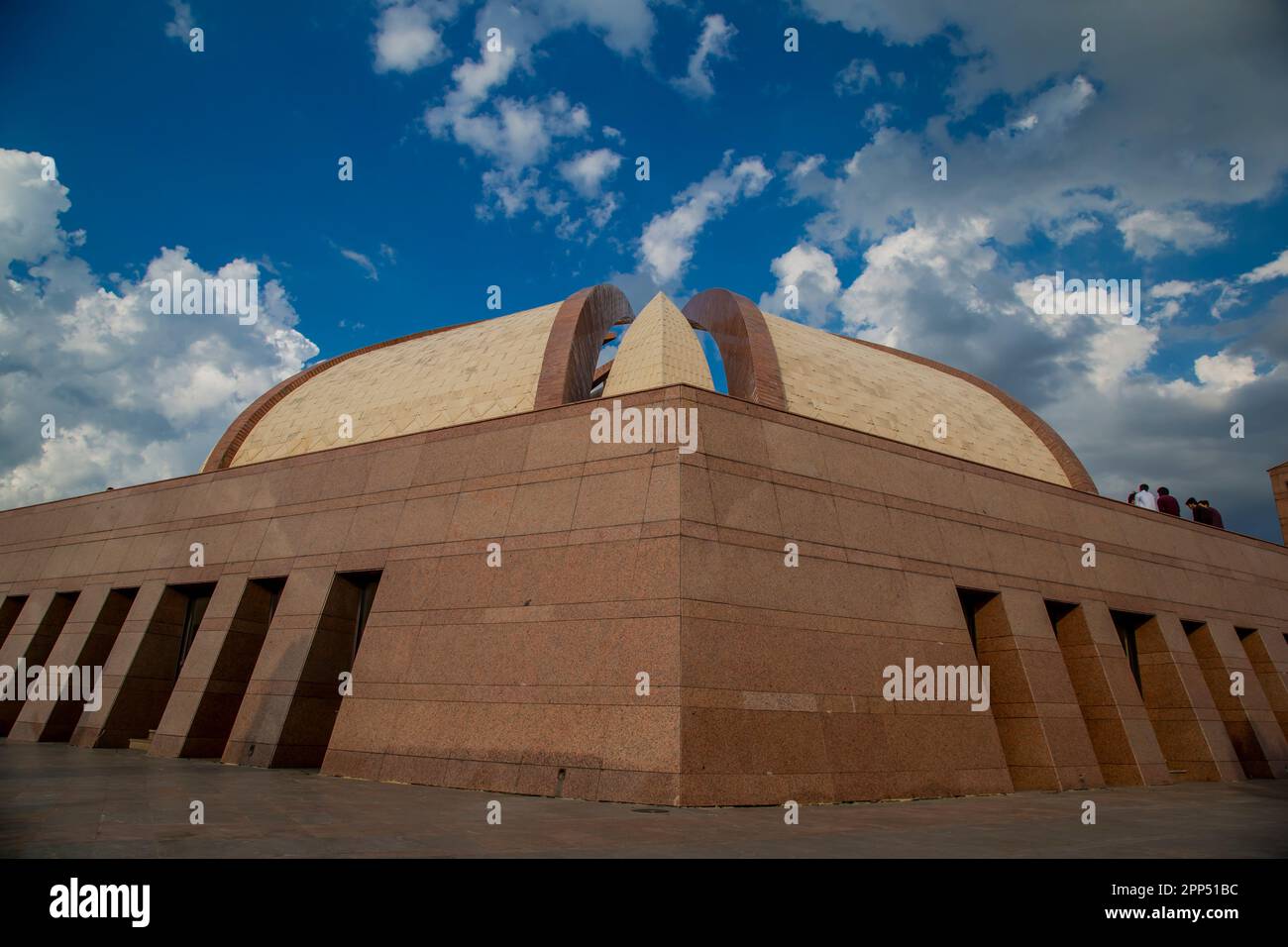 Stunning cloudy back View of Pakistan Monument at the heart of ...