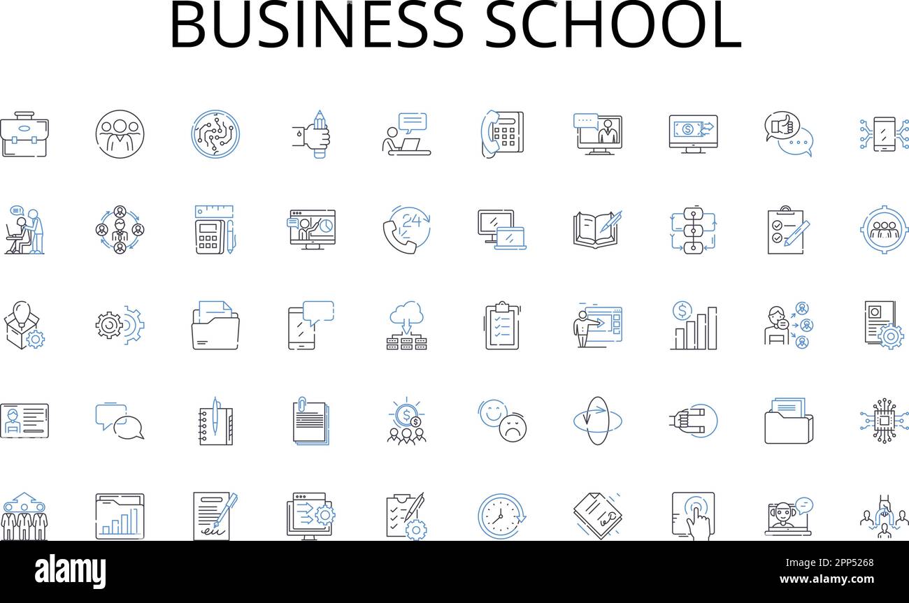 Business school line icons collection. Physical, Health, Examination ...