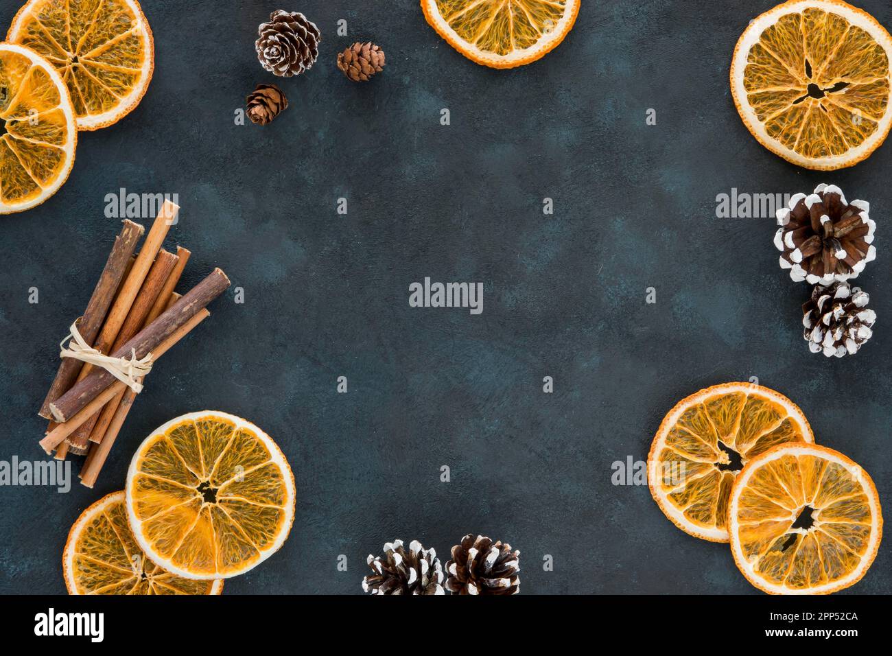 Winter lemon slices cinnamon rolls Stock Photo - Alamy