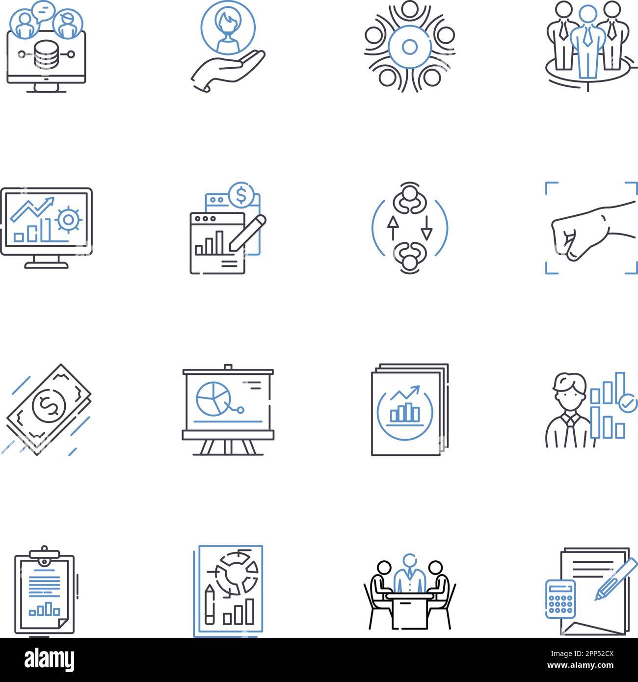 Debt Reduction line icons collection. Budgeting, Consistency ...
