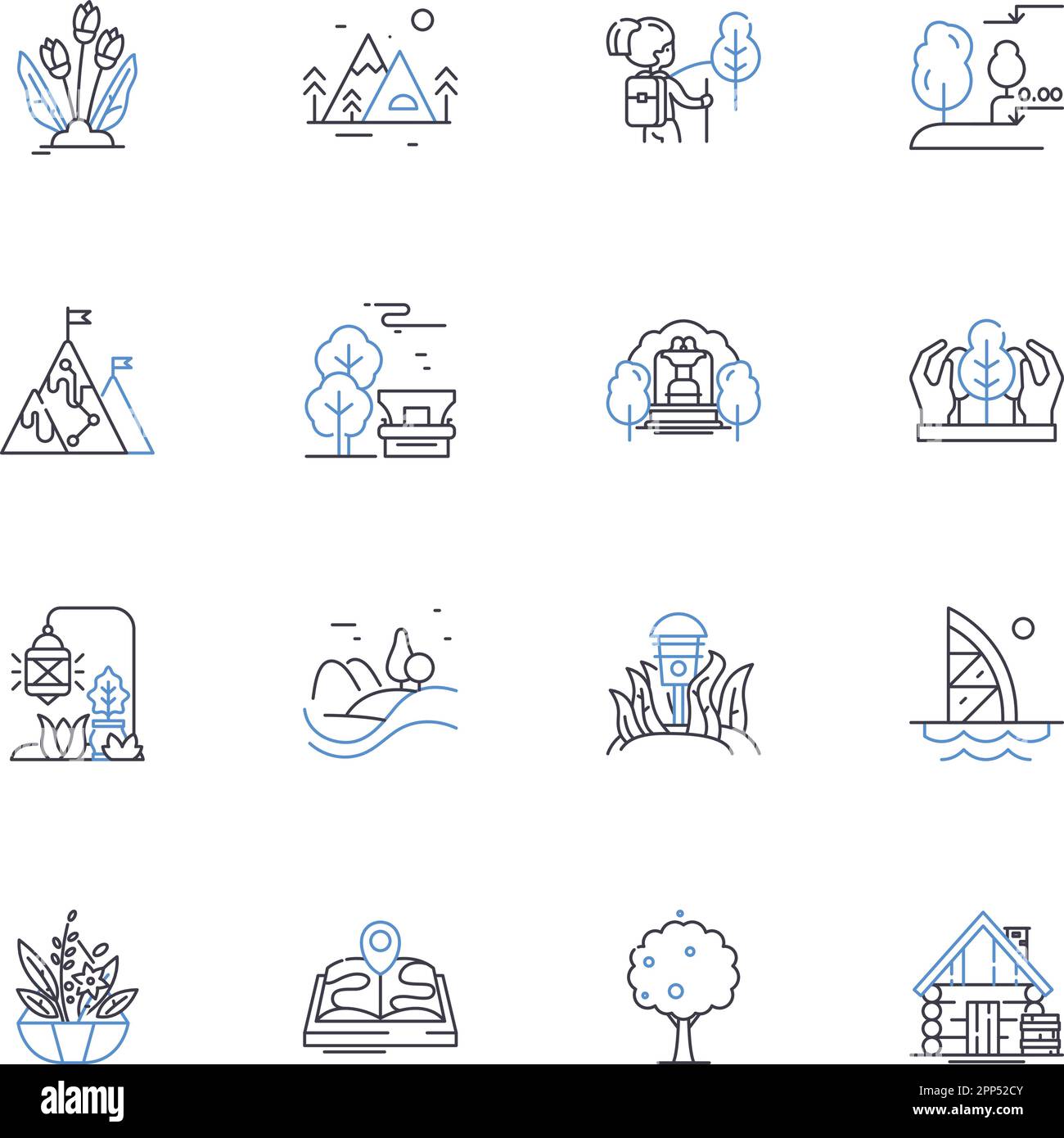 Digital garden line icons collection. Growth, Organic, Nurturing ... Digital garden line icons collection. Growth, Organic, Nurturing ...
