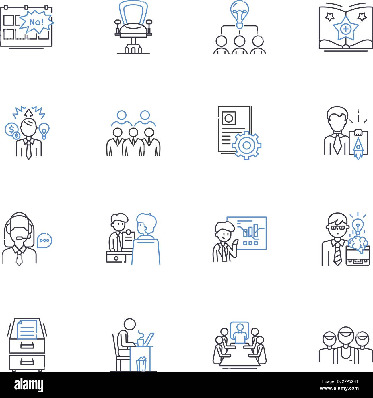 Reputation marketing line icons collection. Credibility, Trusrthiness ...