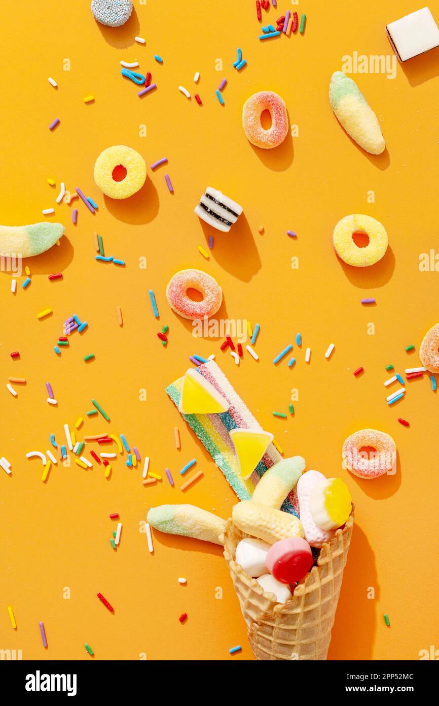 Flat lay sweets hi-res stock photography and images - Alamy