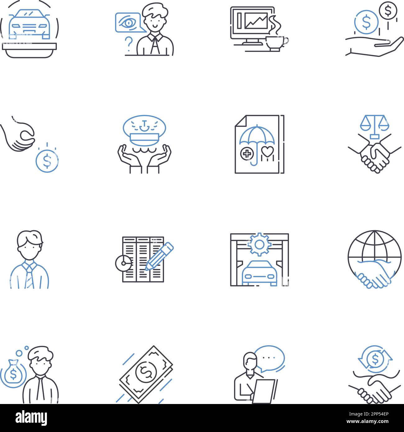 Justice line icons collection. Fairness, Equity, Balance, Truth, Hsty ...